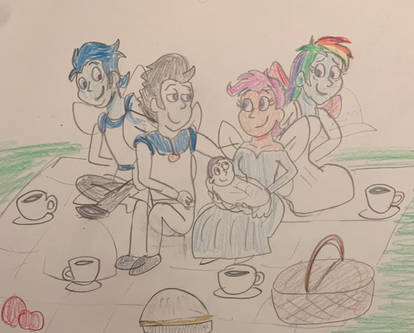 #3520109 - safe, artist:13mcjunkinm, rainbow dash, rumble, scootaloo ...