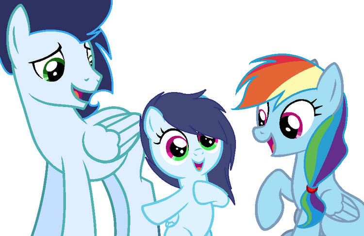 #3538783 - safe, artist:twilightkirby17, rainbow dash, soarin', pegasus ...