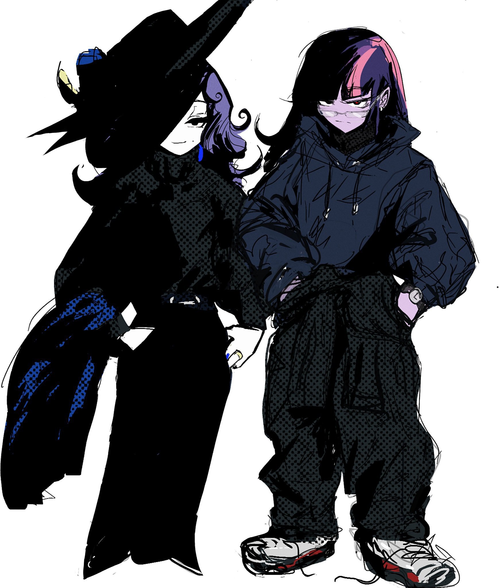 #3539000 - safe, artist:zerdasher, rarity, twilight sparkle, human ...