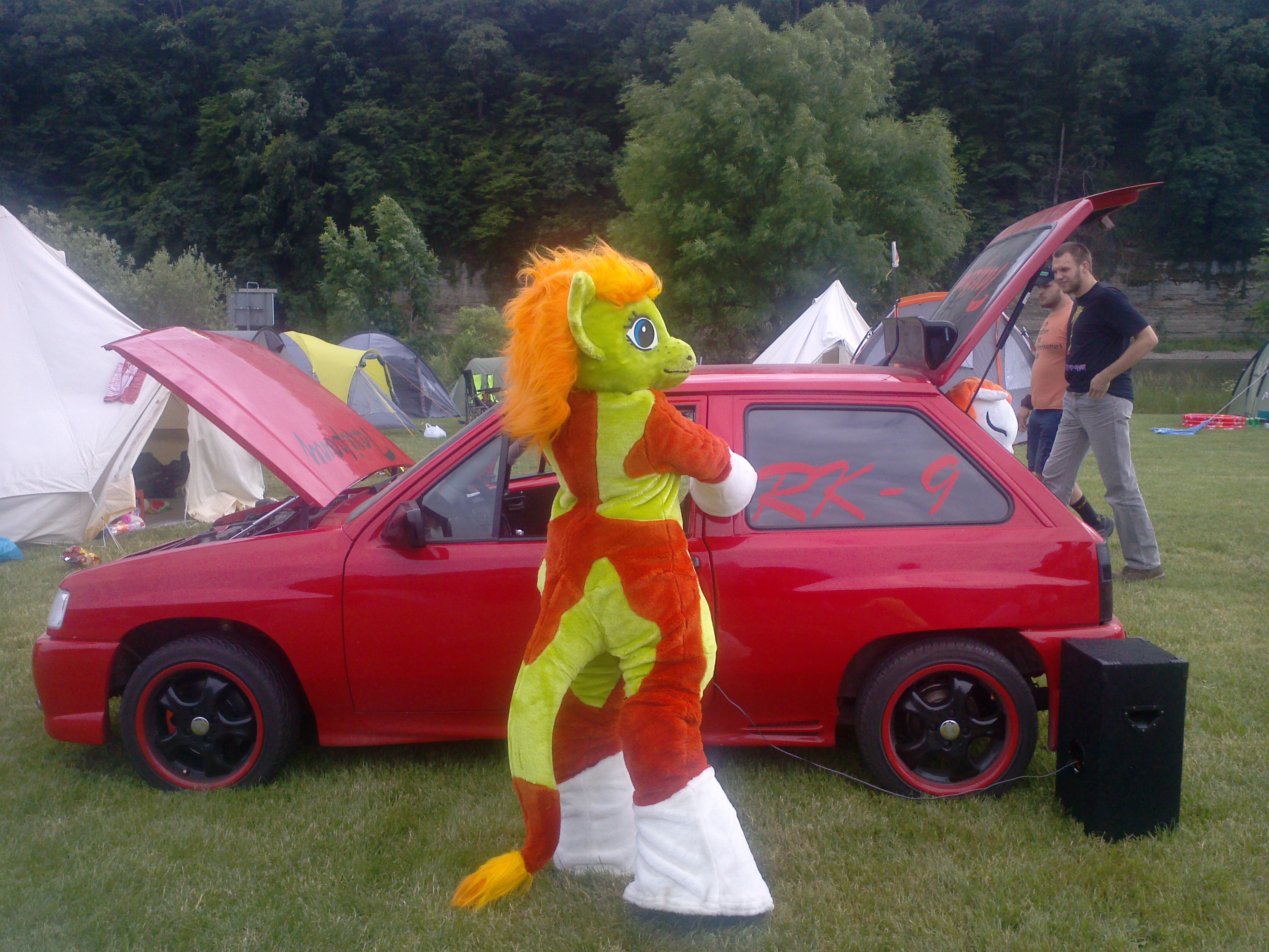 #3520666 - safe, artist:atalonthedeer, oc, oc only, oc:croc pony, human ...