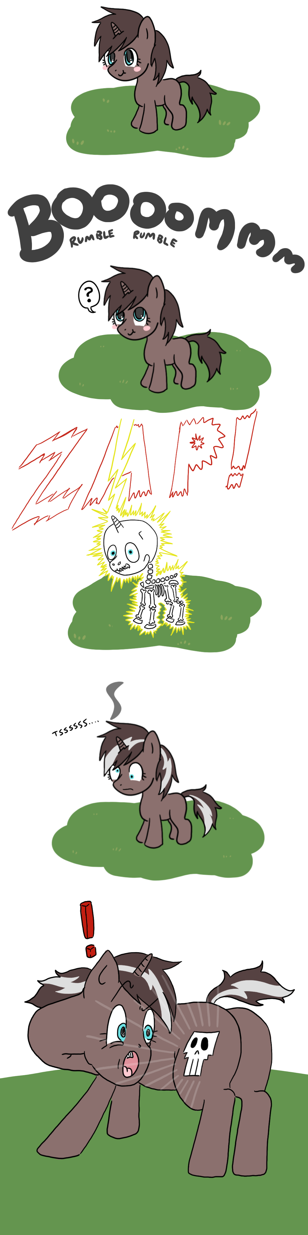 #3521080 - safe, artist:traphousefluttershy, oc, oc only, skeleton pony ...