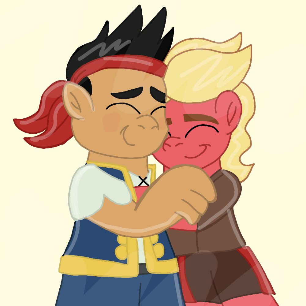 #3521135 - safe, sprout cloverleaf, human, anthro, g5, duo, happy, hug ...