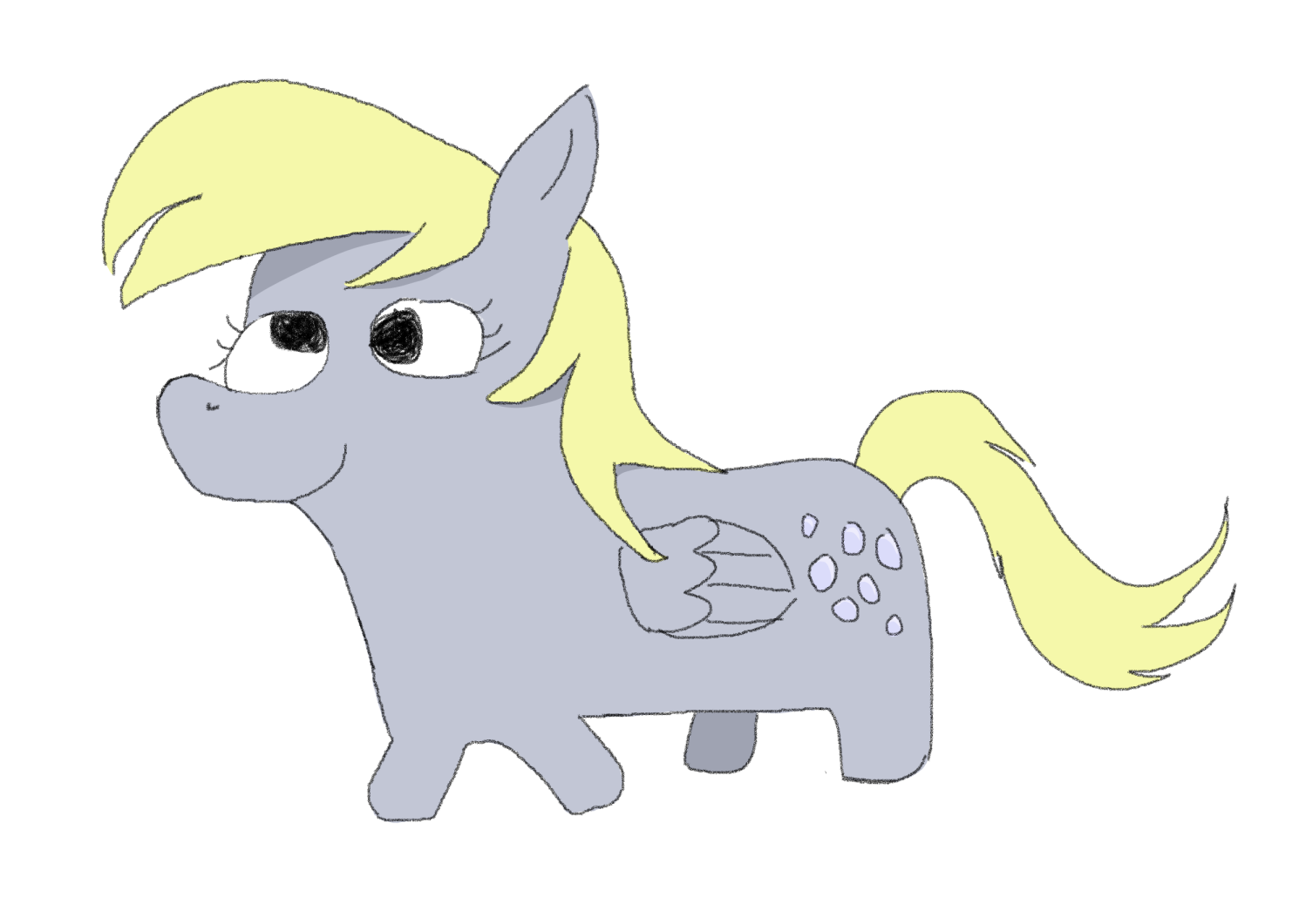 #3522042 - safe, artist:lillslim, derpy hooves, pegasus, pony, g4 ...