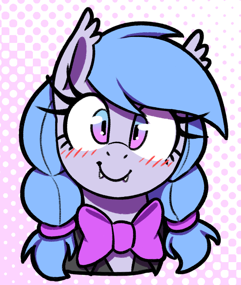 #3523224 - safe, artist:thebatfang, oc, oc only, oc:lucky roll, bat pony, pony, abstract ...