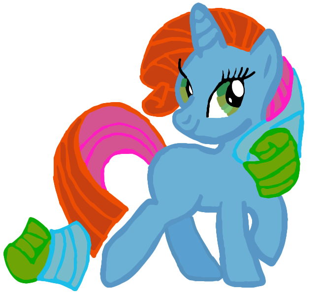 #3523419 - safe, artist:samira066, starflower, pony, unicorn, g1, g4 ...