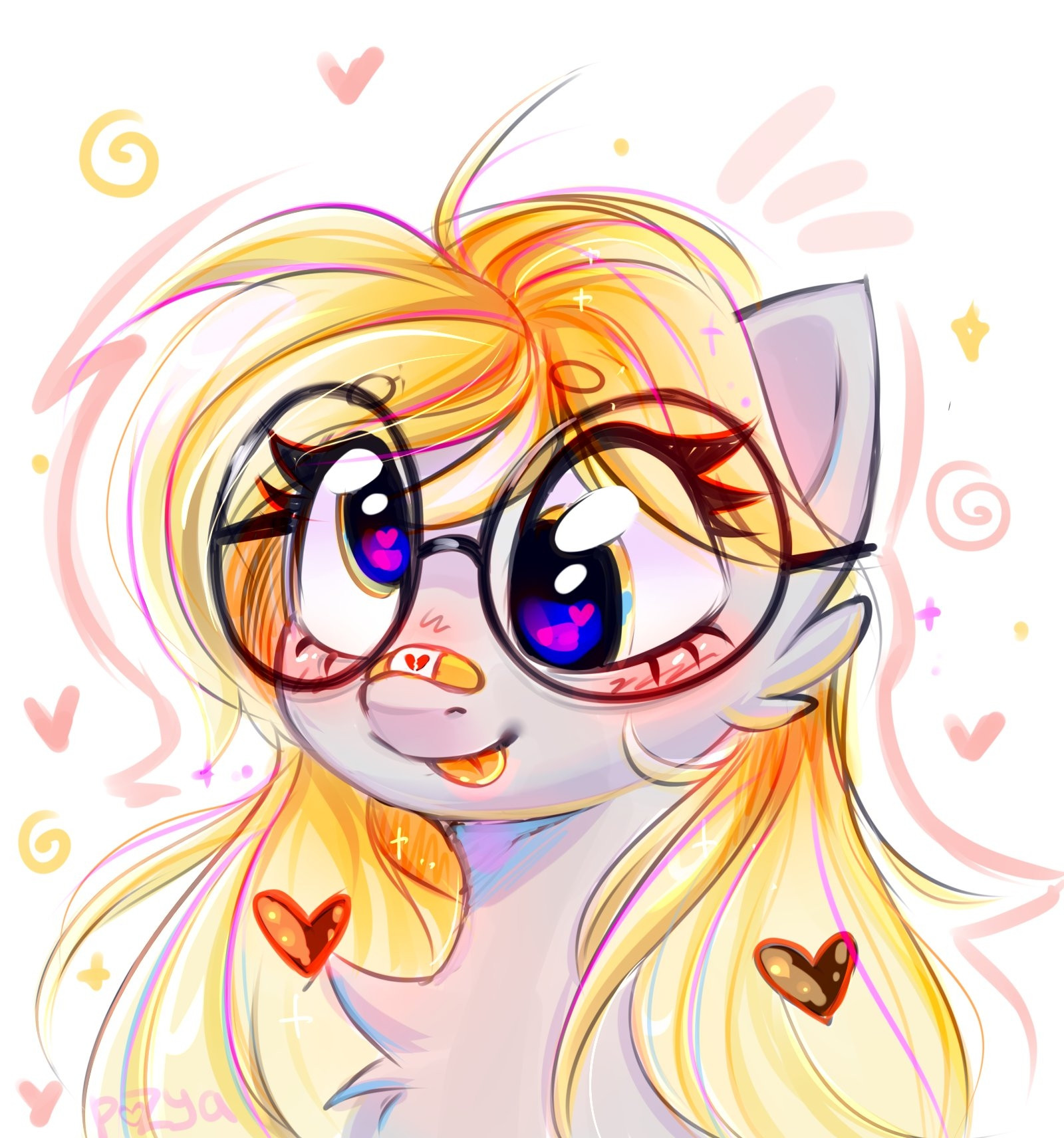 #3715831 - safe, artist:pozya1007, derpy hooves, pegasus, pony, g4, :p ...