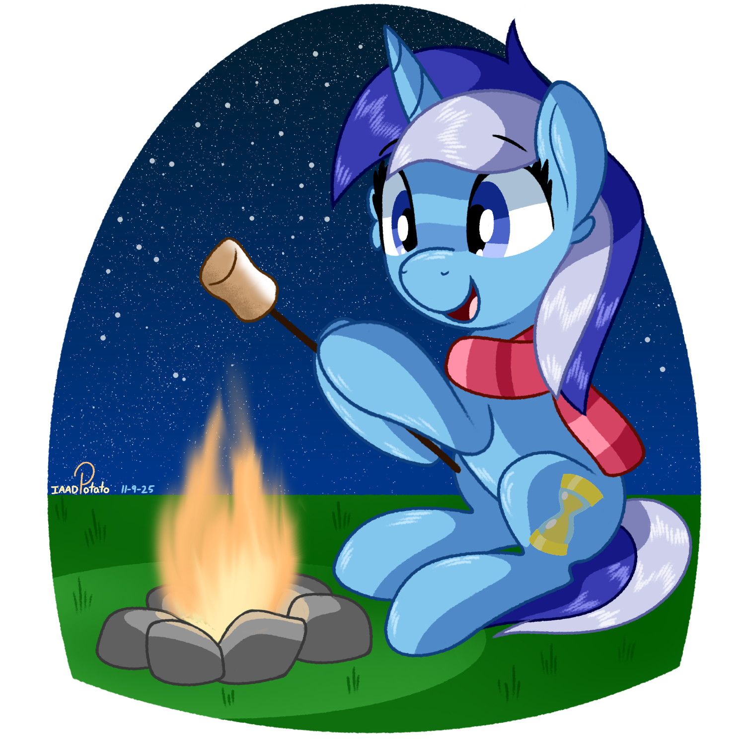 #3709160 - safe, artist:notadeliciouspotato, minuette, pony, unicorn ...