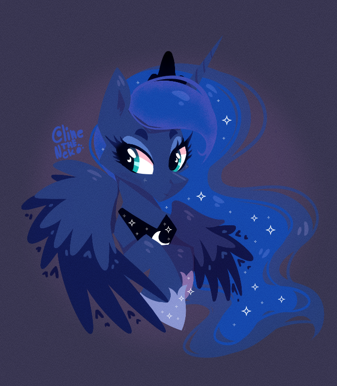 #3730054 - safe, artist:colinetheneko, princess luna, alicorn, pony, g4 ...