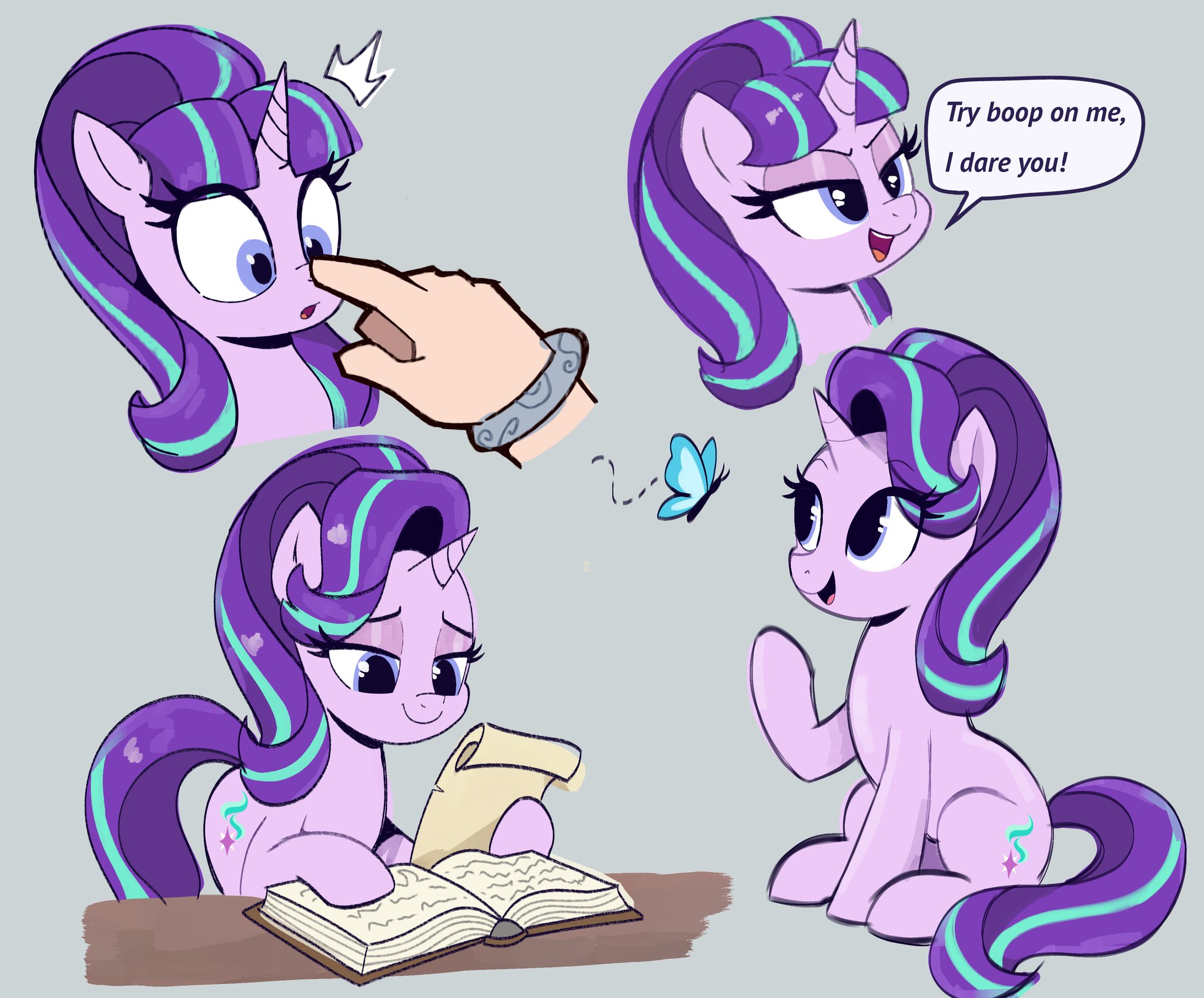 #3732125 - safe, artist:mar0x8, starlight glimmer, oc, oc:marth'eal ...