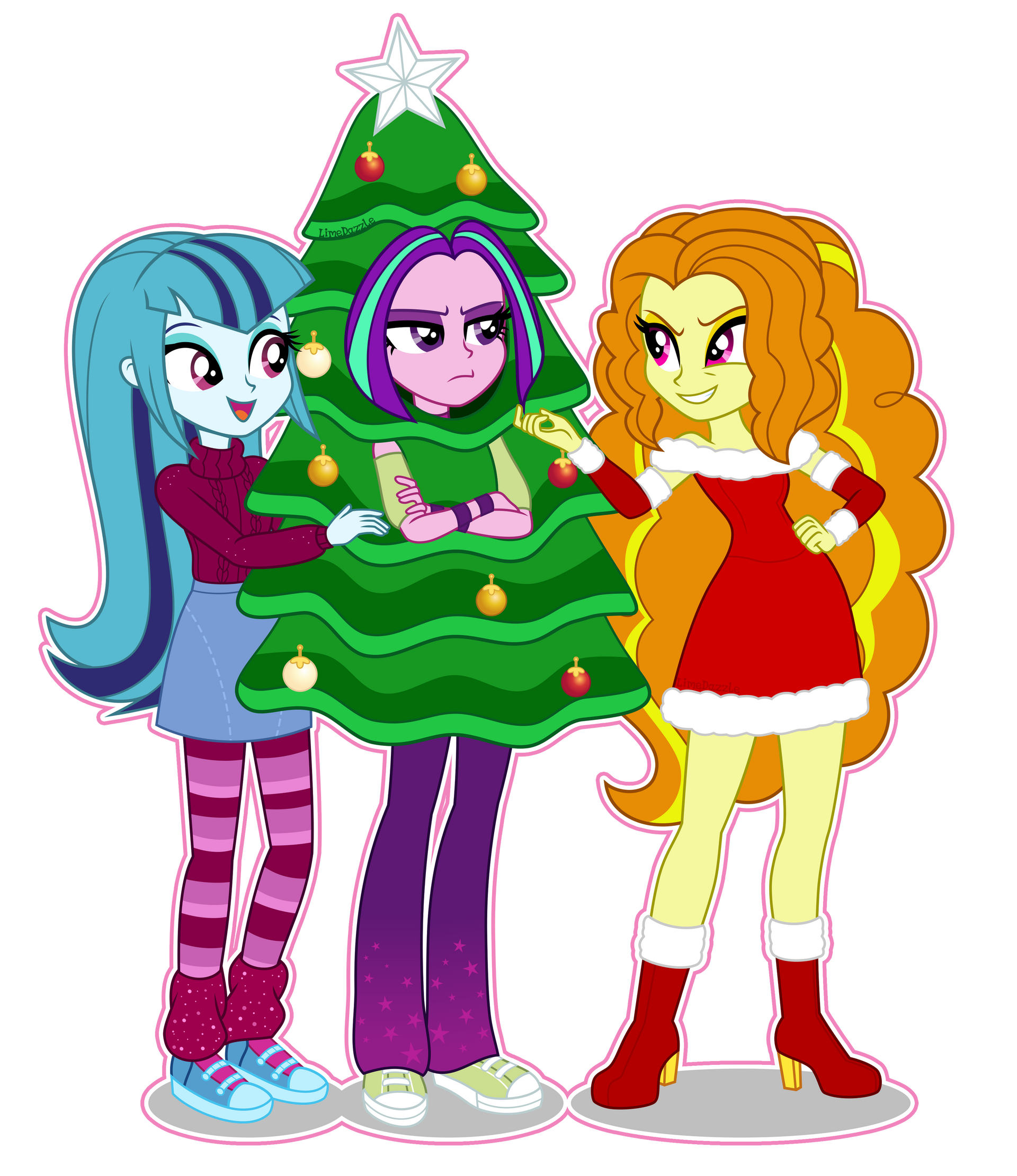 #3734788 - safe, artist:limedazzle, adagio dazzle, aria blaze, sonata ...