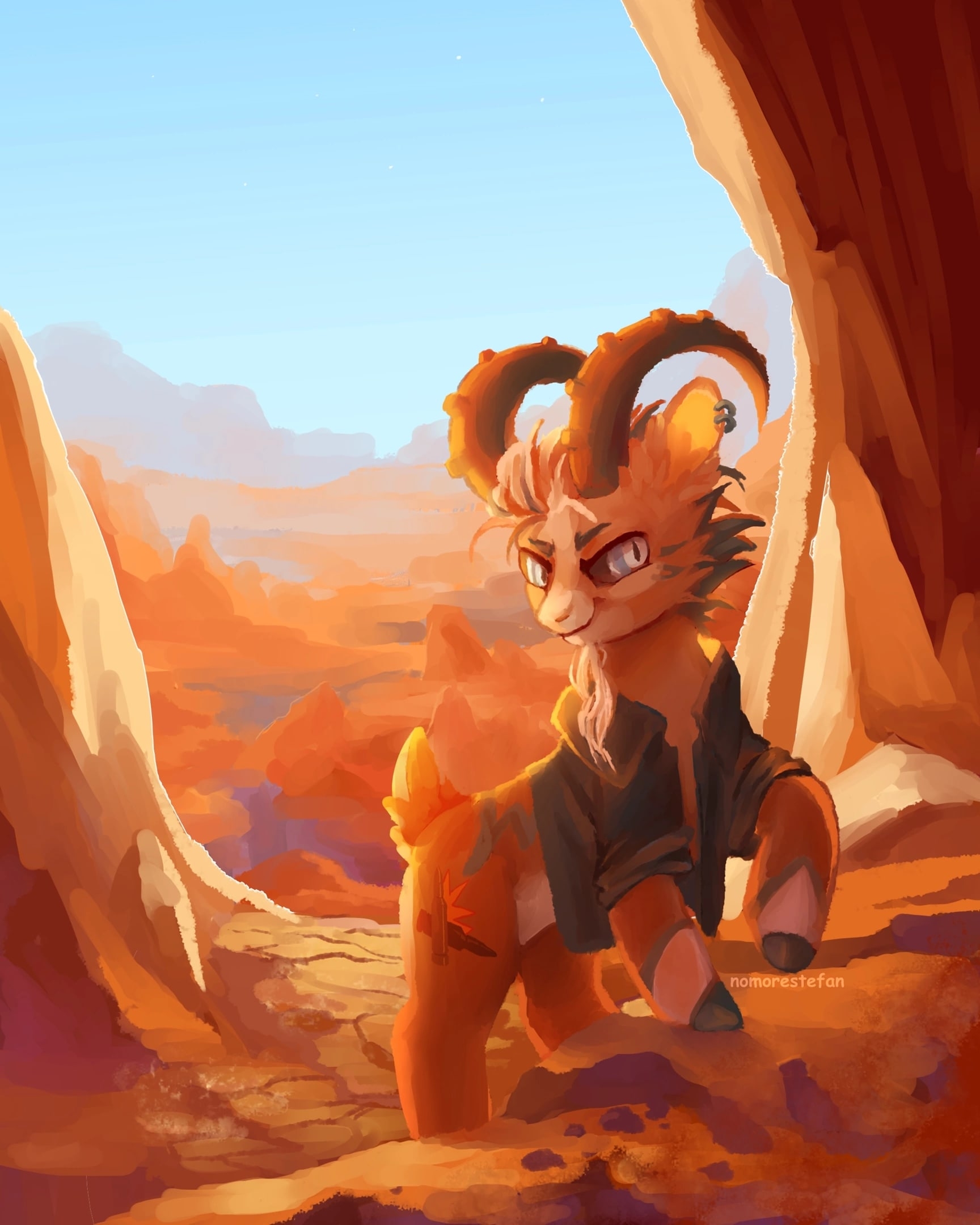 #3539868 - safe, artist:theglitchberserk, oc, oc only, goat, goat pony ...