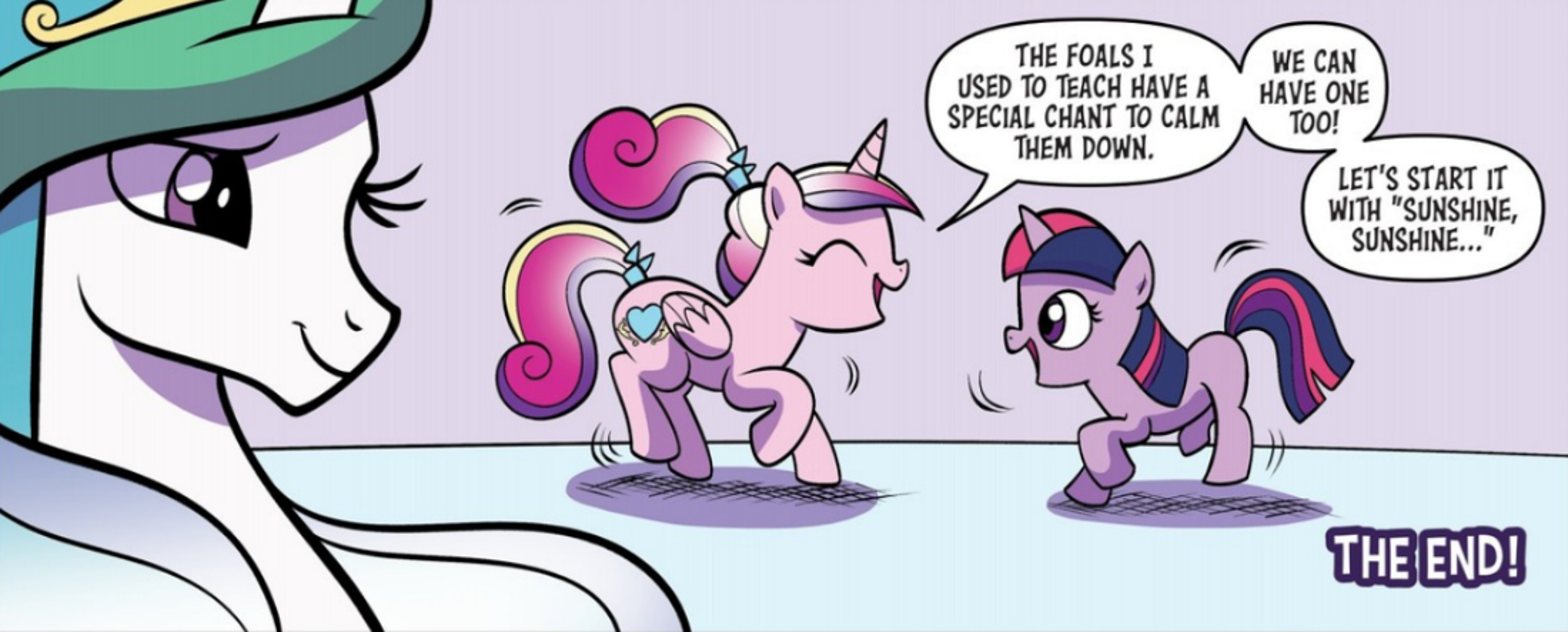 #3546020 - safe, idw, princess cadance, princess celestia, twilight sparkle, alicorn, pony ...