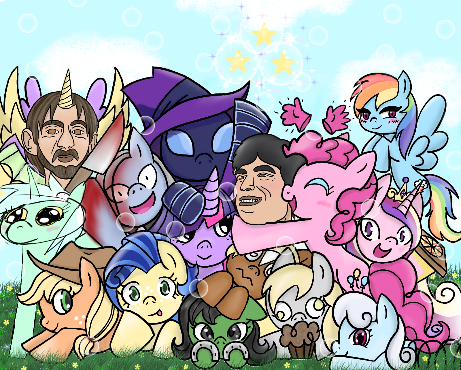 #3546409 - artist needed, safe, applejack, derpy hooves, mare do well ...