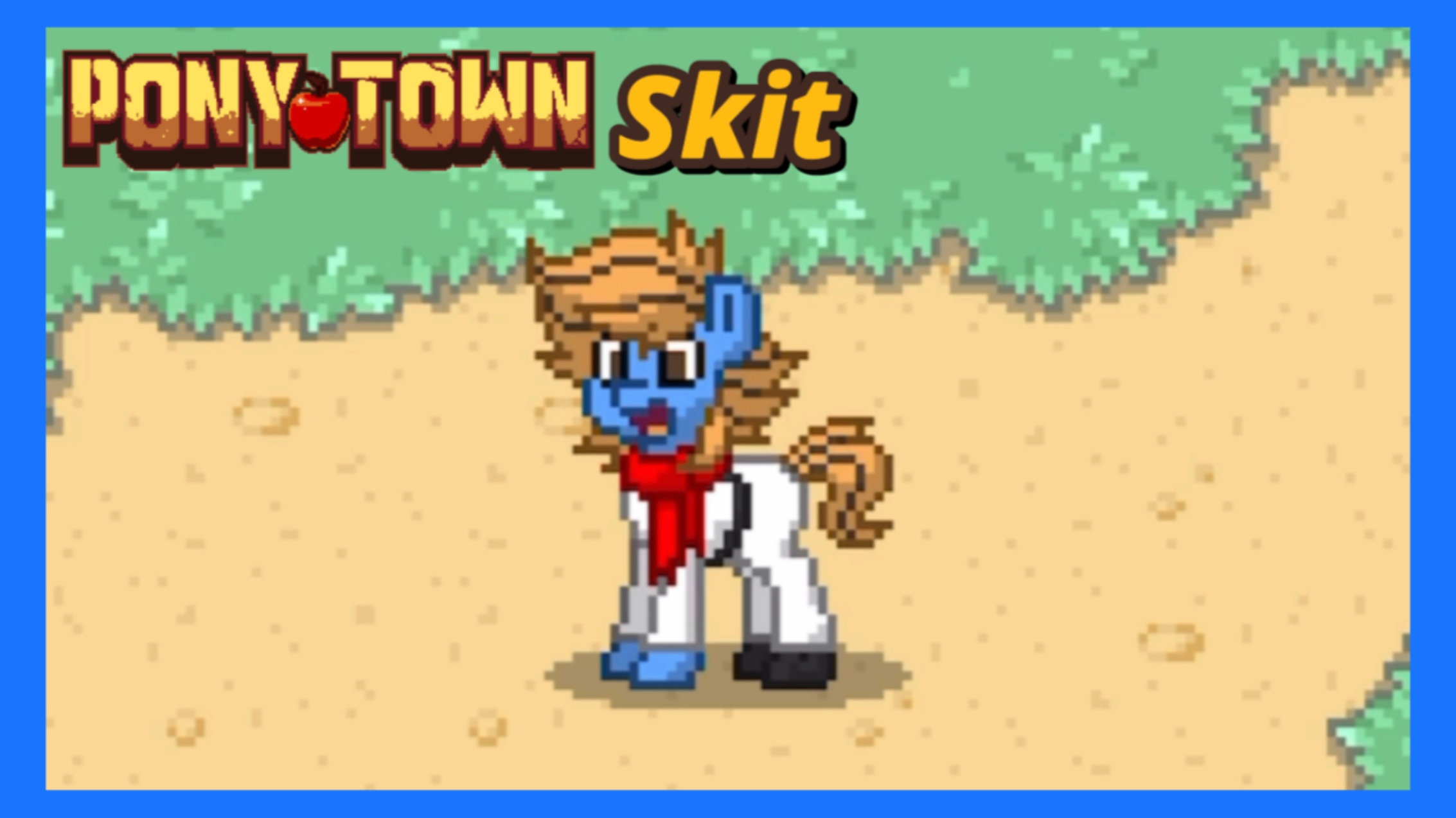 #3547634 - safe, artist:bluecookie-fim, oc, oc only, oc:blue cookie, earth pony, pony, pony town ...