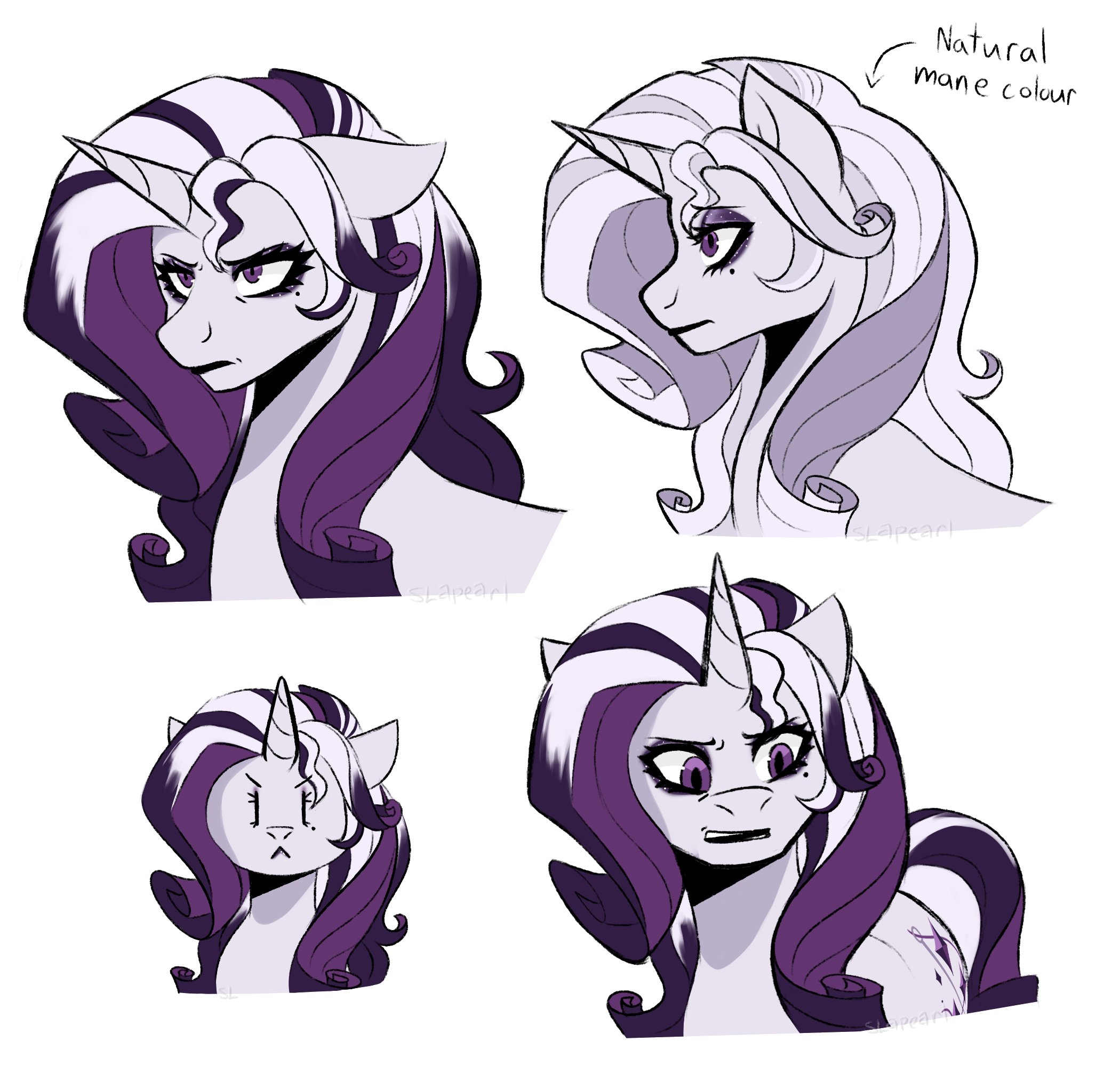 #3547738 - safe, artist:slapearl, rarity, pony, unicorn, g4, alternate ...