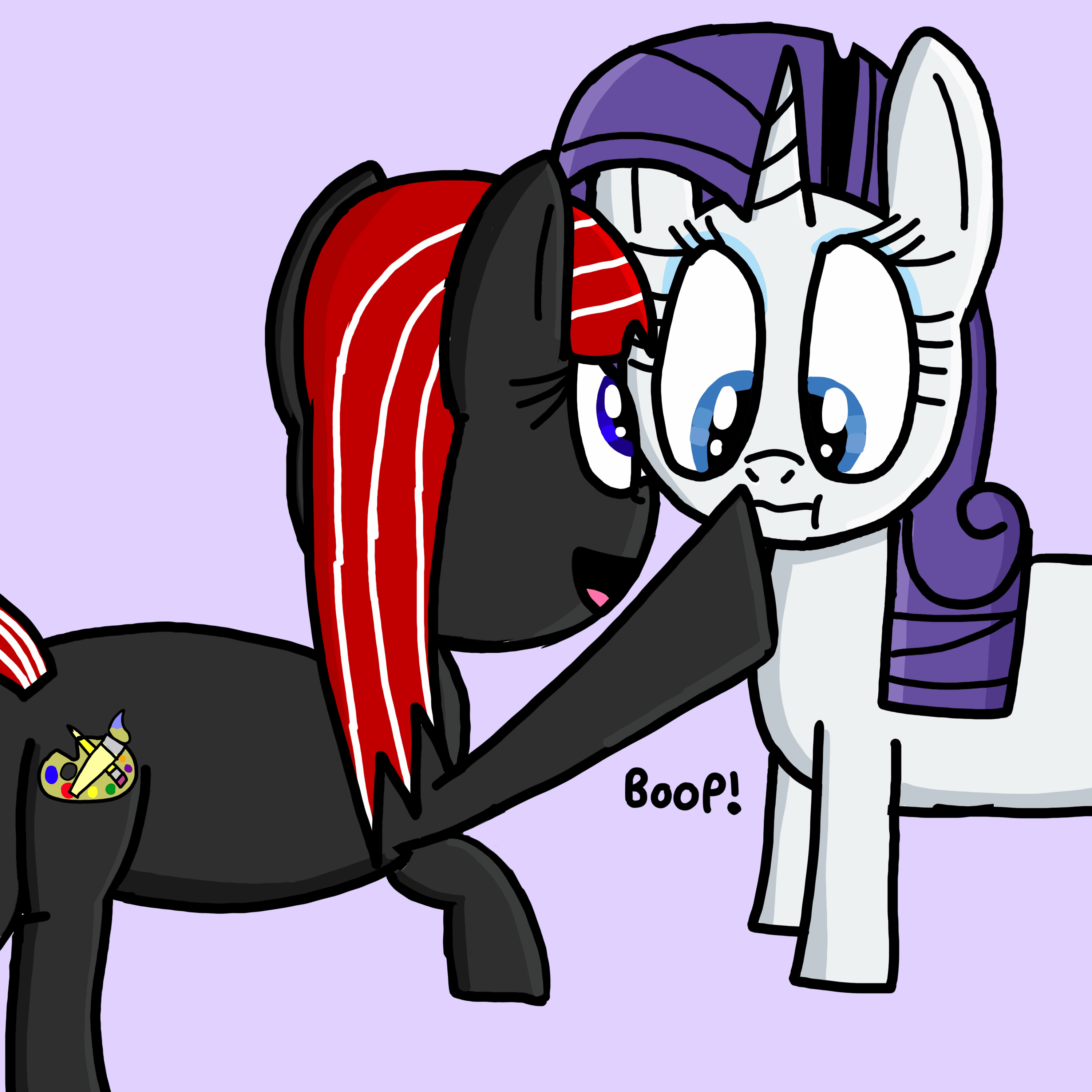 #3547771 - safe, artist:artsylam, rarity, oc, oc:artsylam, earth pony, unicorn, g4, animated ...