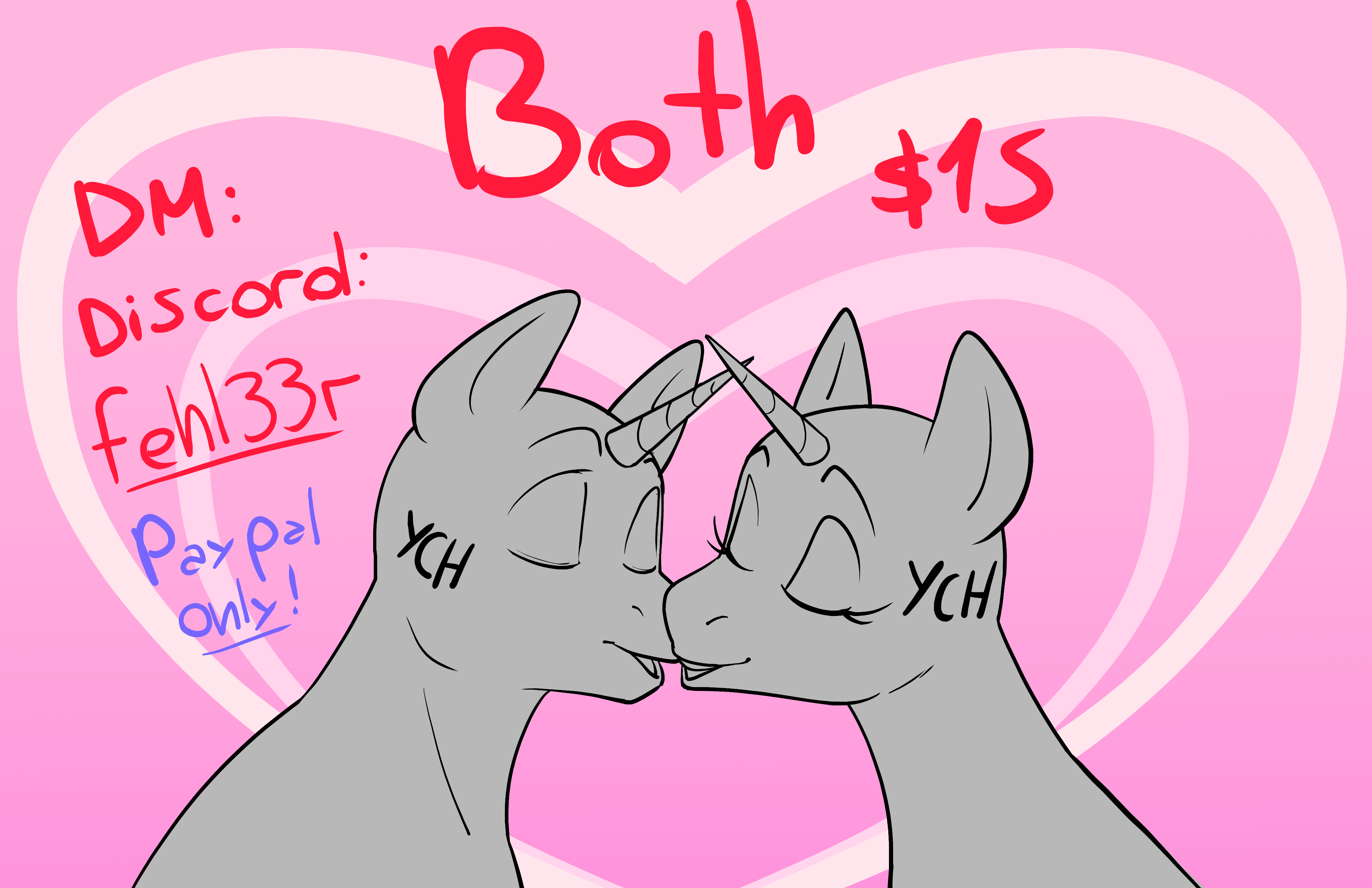 #3549178 - safe, artist:enfoke, oc, pony, unicorn, commission, duo, duo male and female, eyes ...