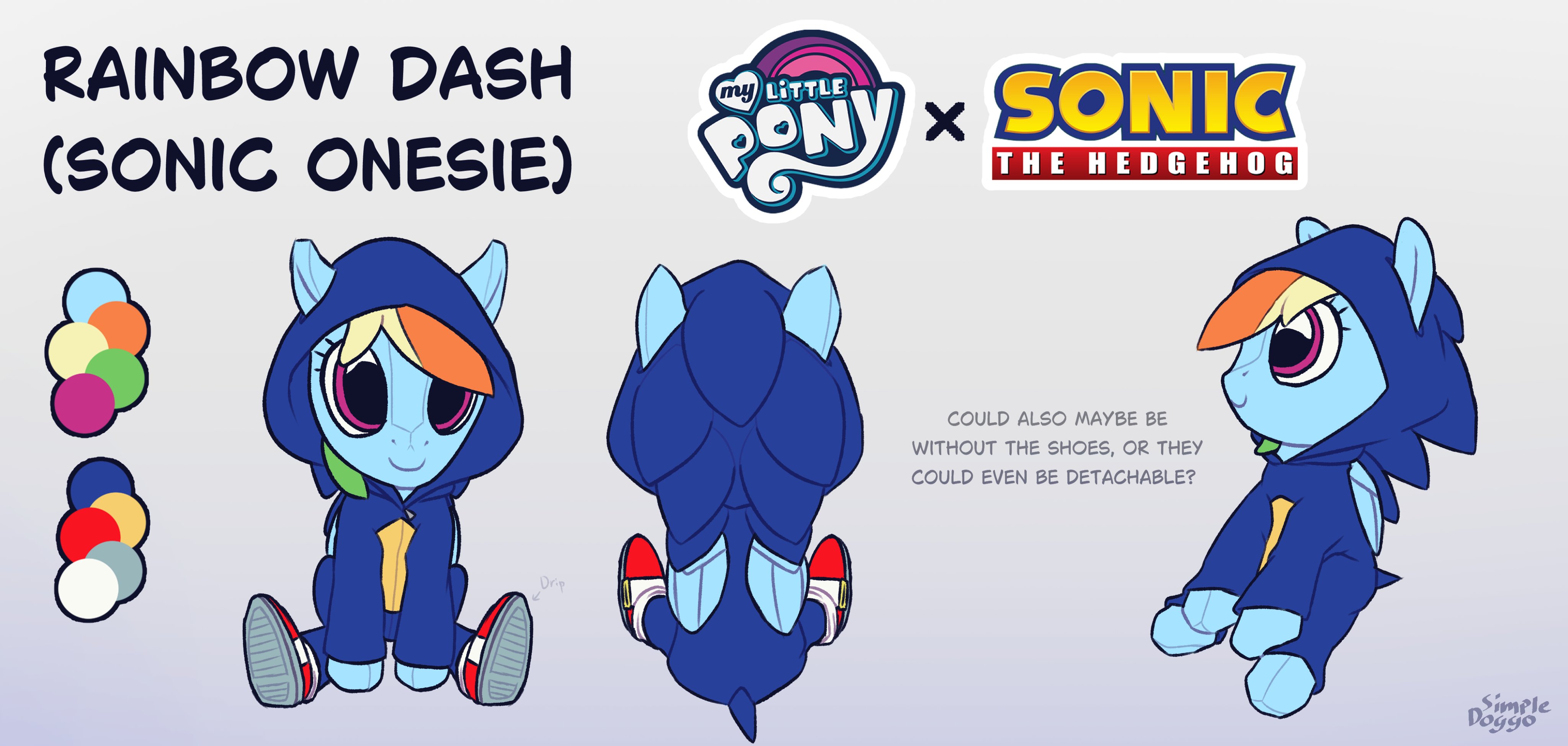 #3549744 - safe, artist:simpledoggo, rainbow dash, pegasus, pony, g4 ...