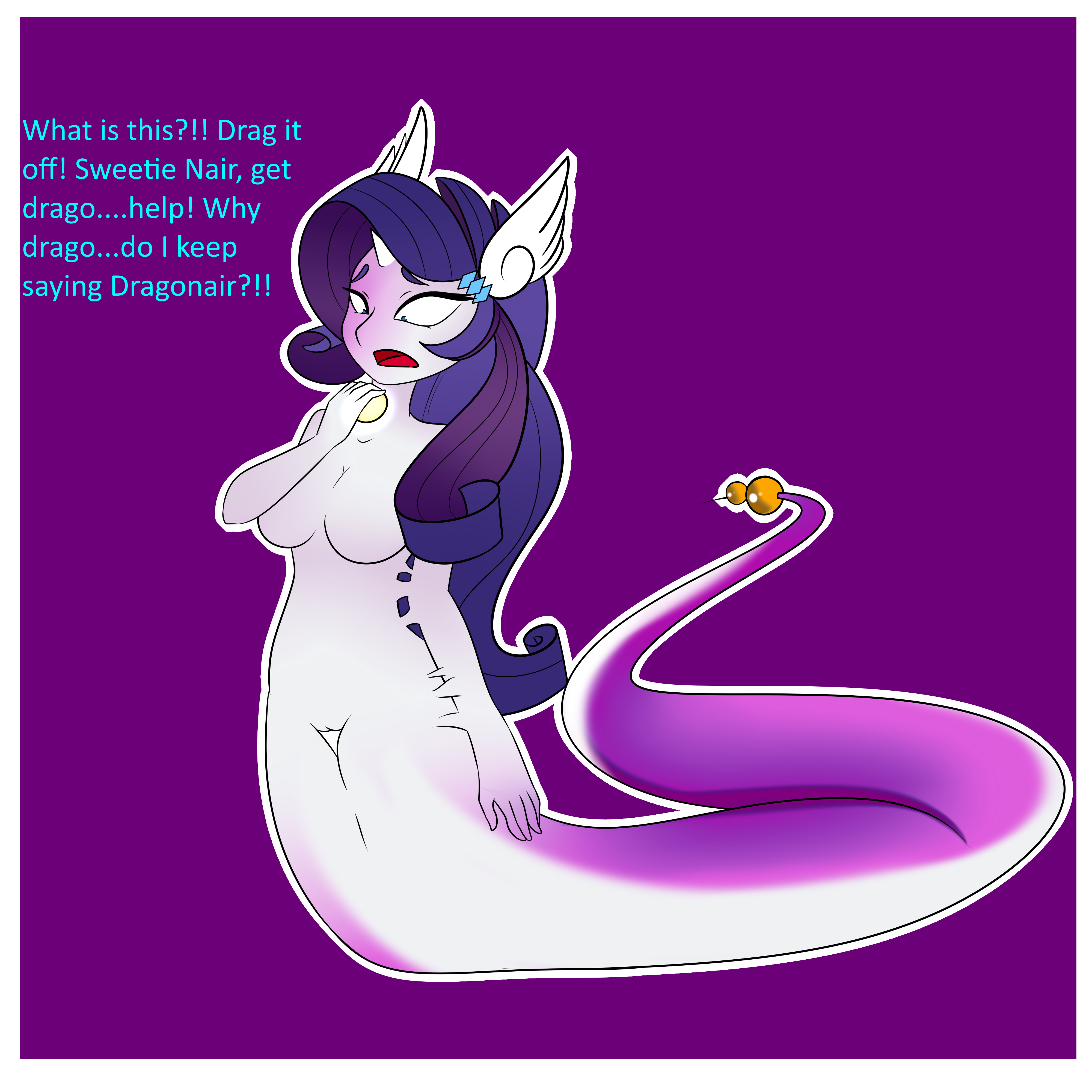 #3549838 - questionable, artist:caoscore, rarity, dragonair, human, equestria girls, g4, absurd ...