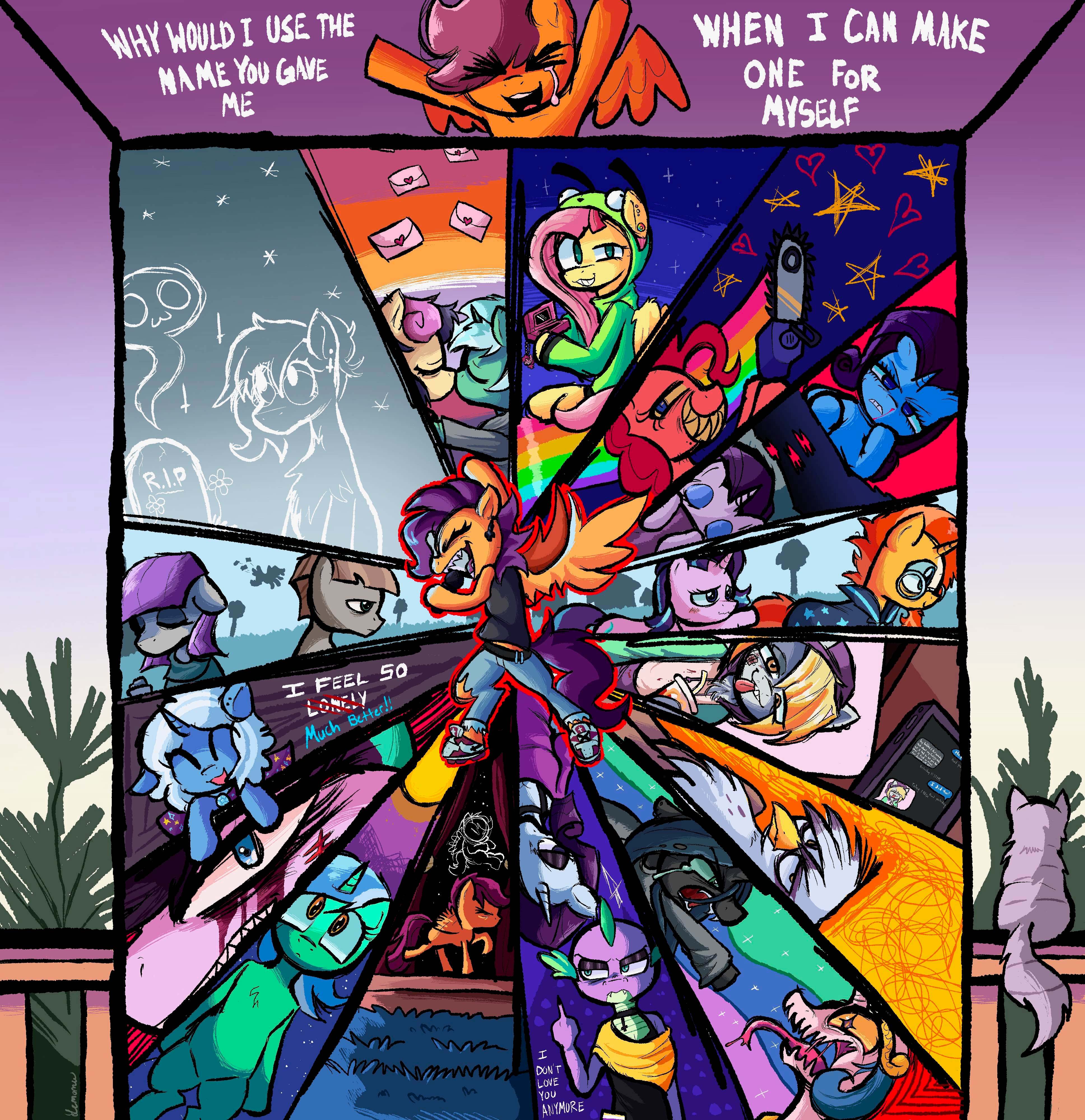 #3551112 - safe, artist:lemomew, idw, bon bon, bonnie, boulder (g4 ...