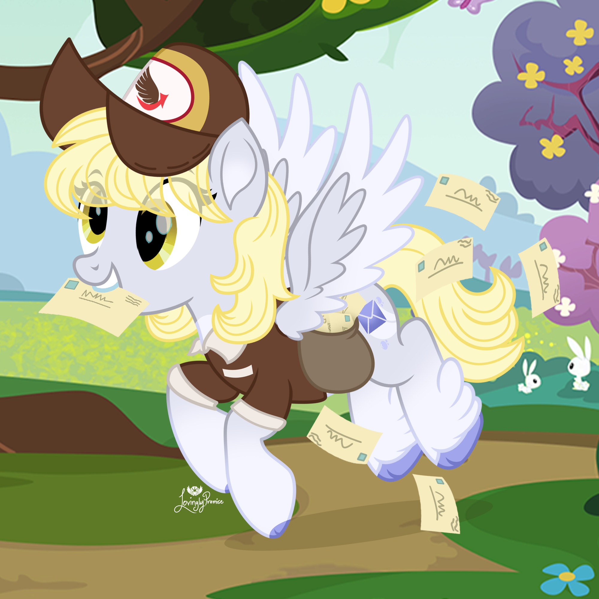 #3540592 - safe, artist:lovinglypromise, derpy hooves, pony, g4 ...