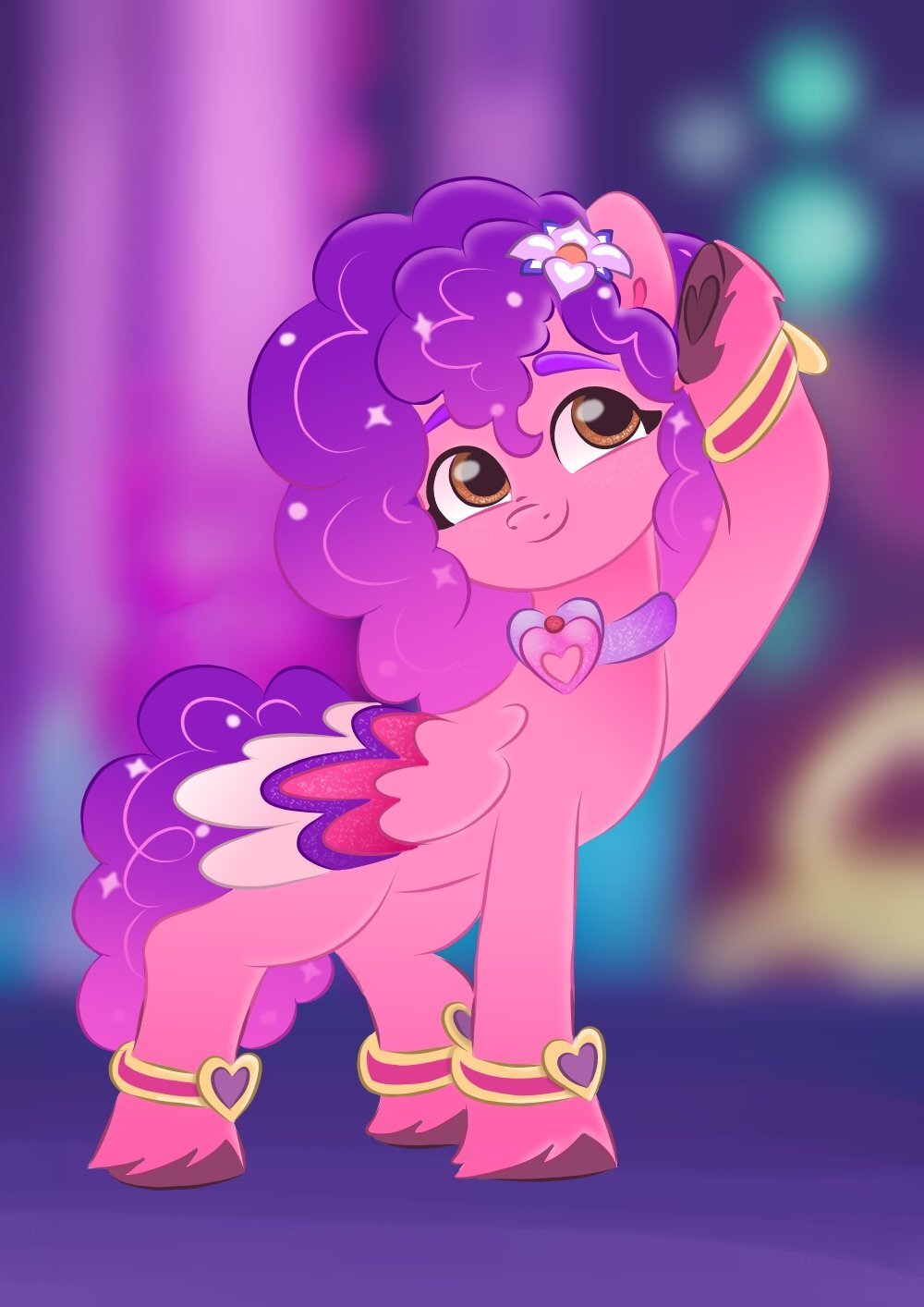 #3540644 - safe, artist:snowy_mystery, ruby jubilee, pegasus, pony, g5 ...