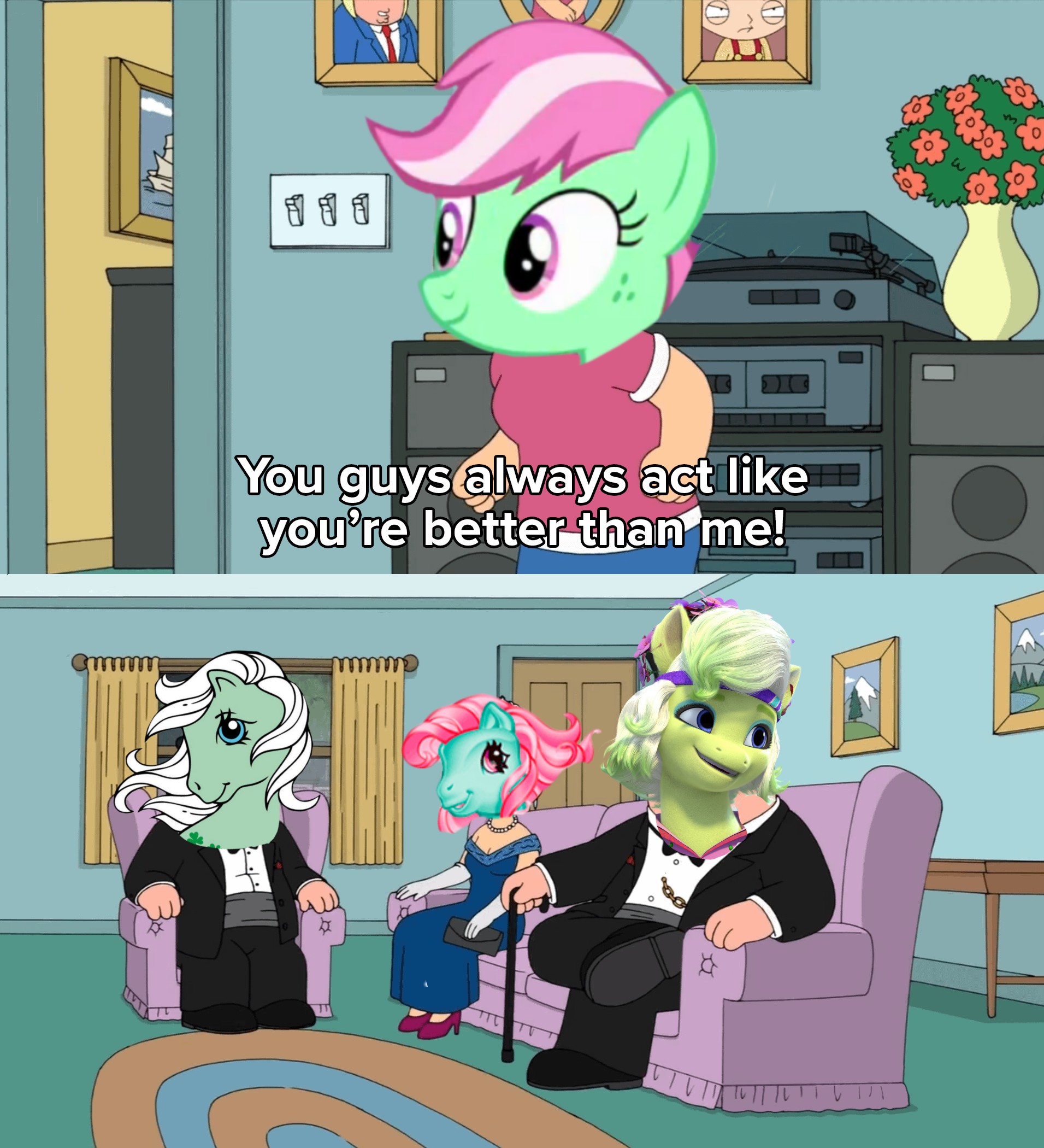 #3552273 - safe, minty, minty (g1), minty (g4), minty (g5), earth pony ...