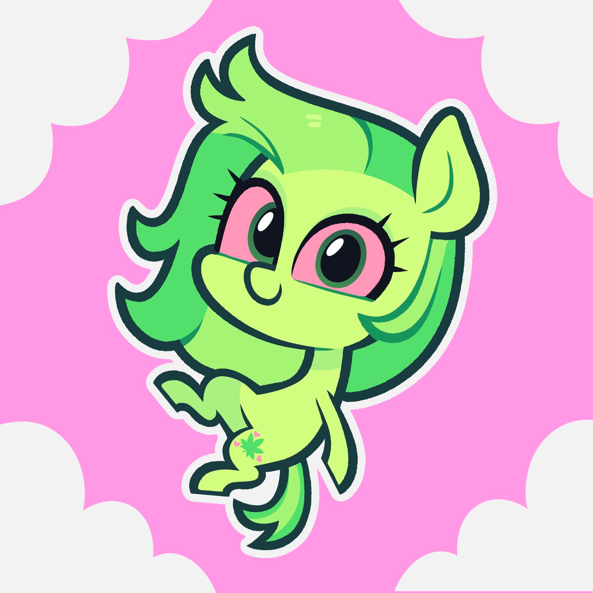 #3552431 - safe, artist:pilesofmiles, oc, oc only, oc:cannabliss, earth ...