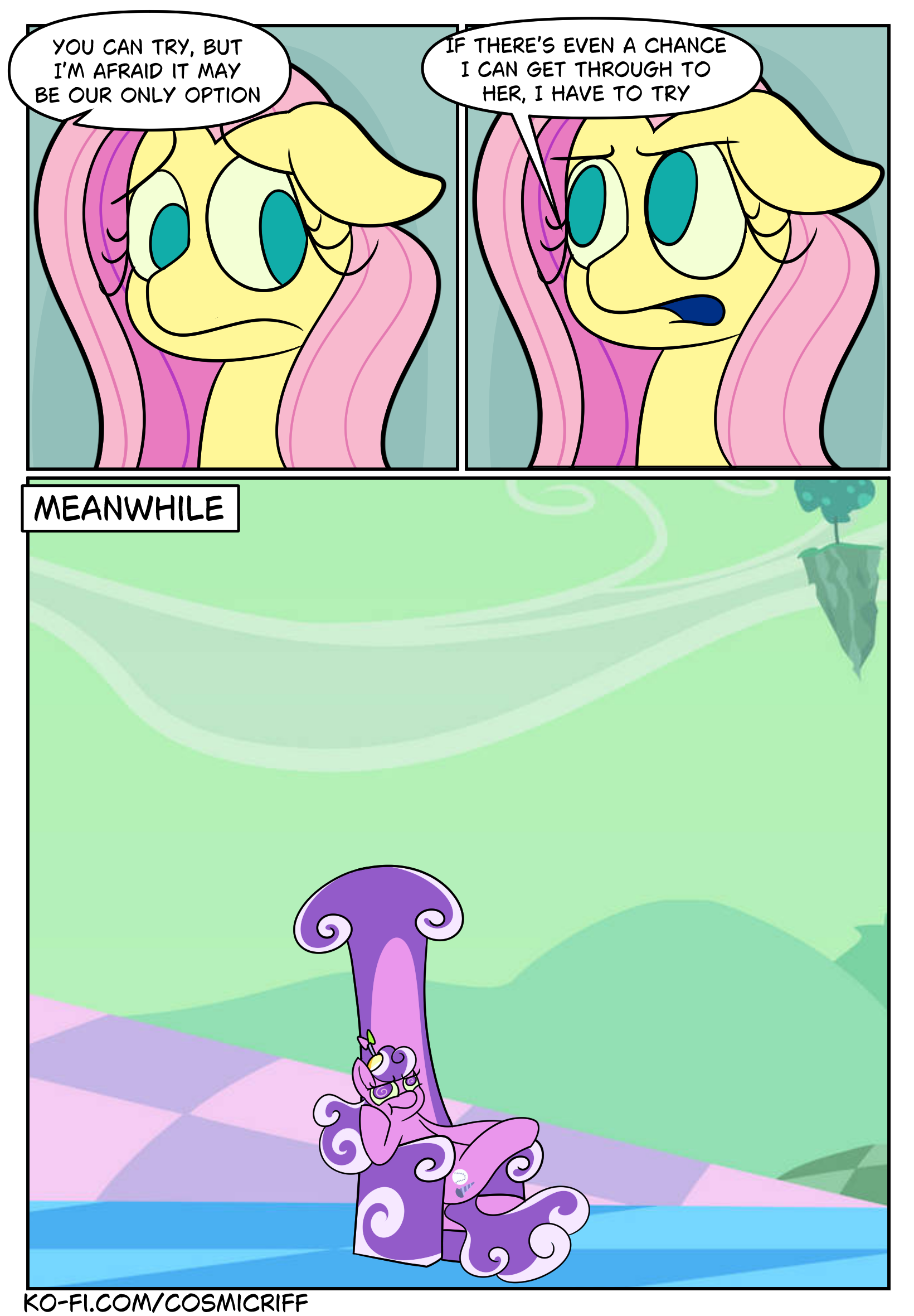 #3553189 - safe, artist:c0smicriff, fluttershy, screwball, earth pony ...