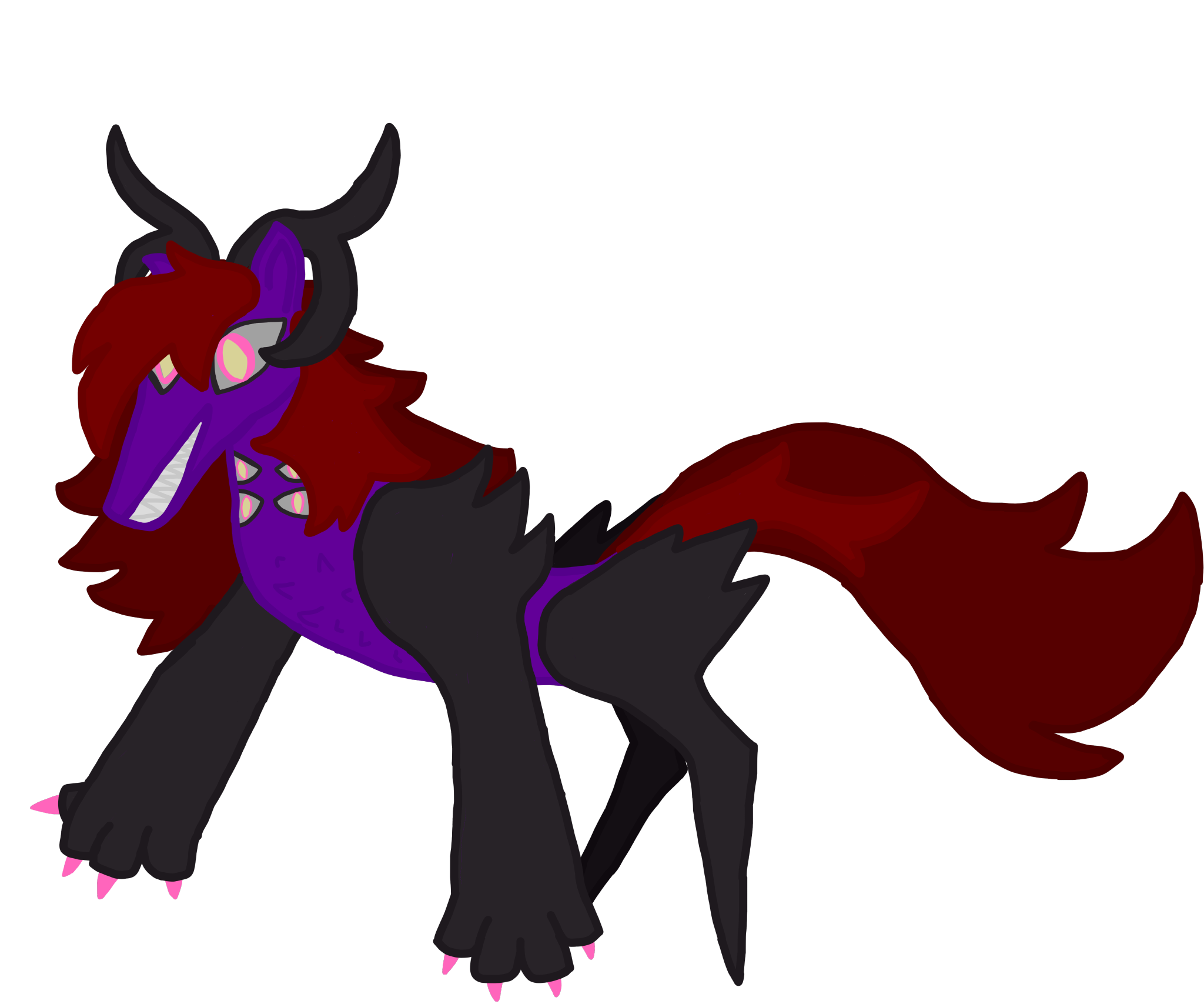 #3554447 - safe, oc, oc only, oc:cackle crane (solredrose), demon, demon pony, earth pony, pony ...