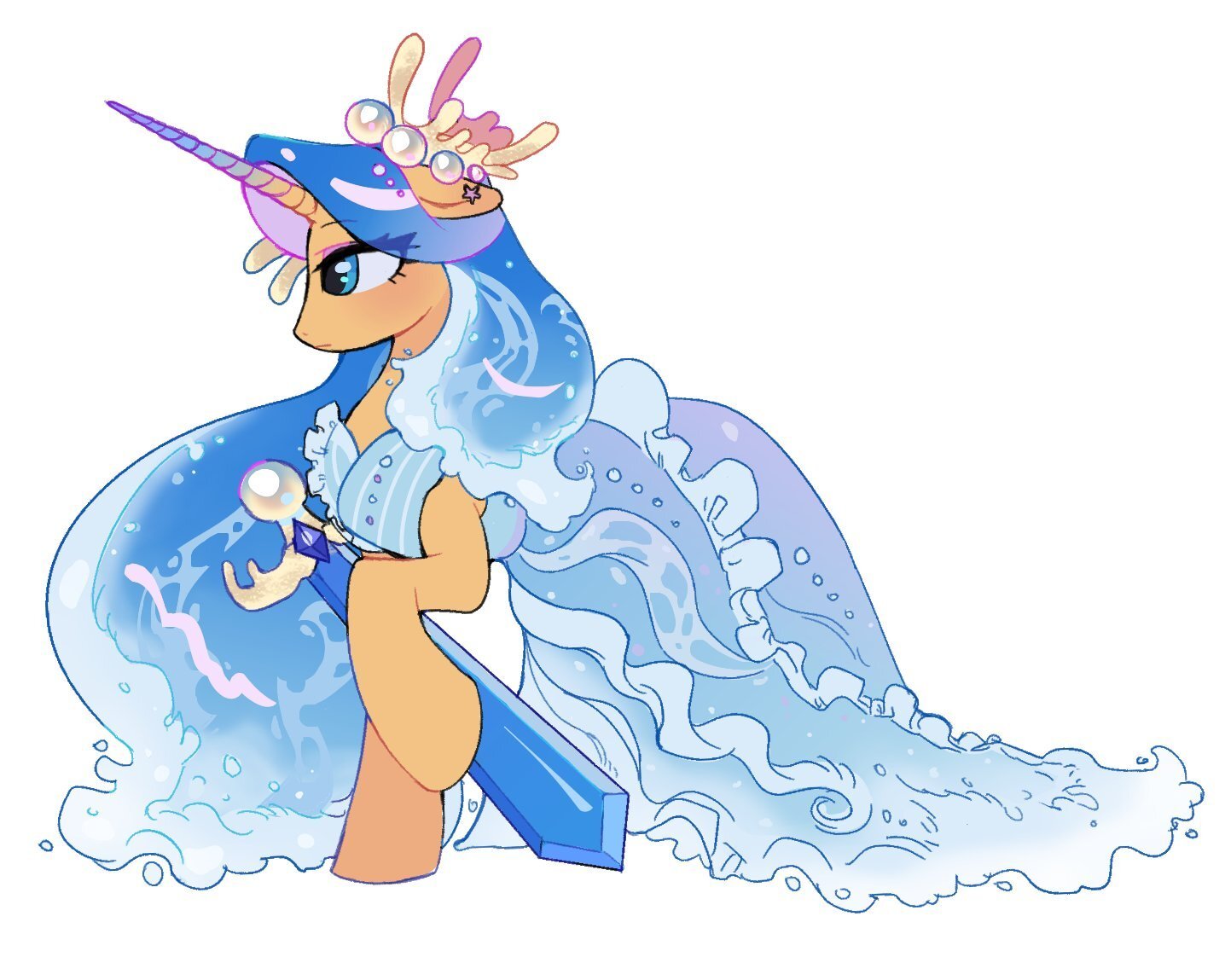#3554536 - safe, artist:dulcesilly, pony, unicorn, clothes, cookie run ...