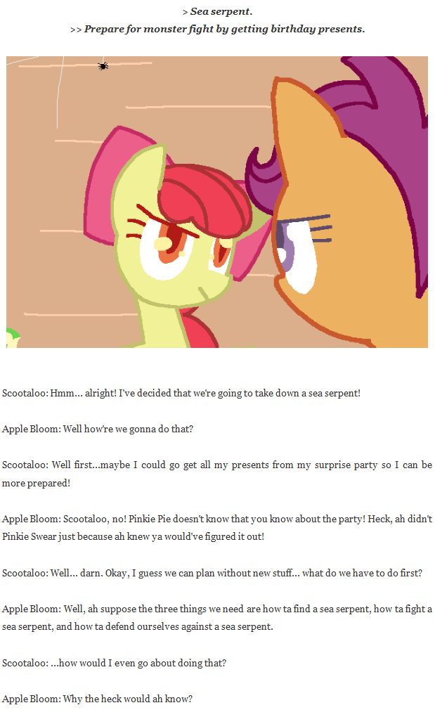 #3555280 - artist needed, safe, apple bloom, scootaloo, spider, g4, bow ...