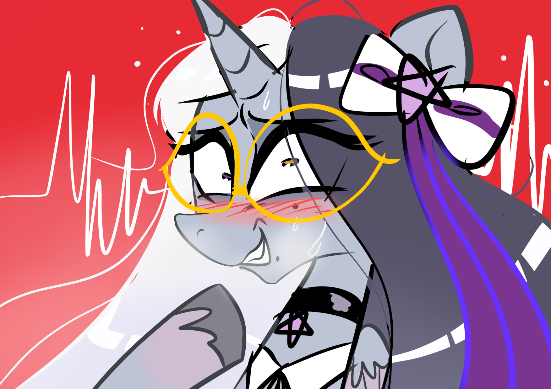 #3555606 - safe, artist:jully-park, oc, oc only, oc:gloomy hearts, alicorn, pony, alicorn oc ...