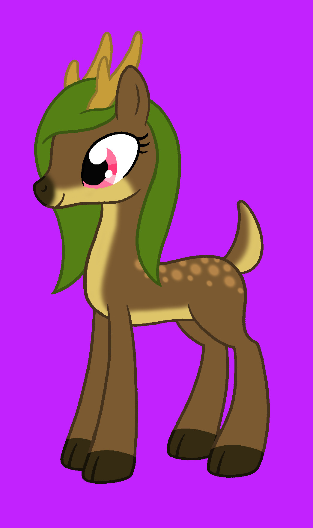 #3555950 - safe, artist:sin-r, oc, deer, reindeer, female, reindeer oc ...