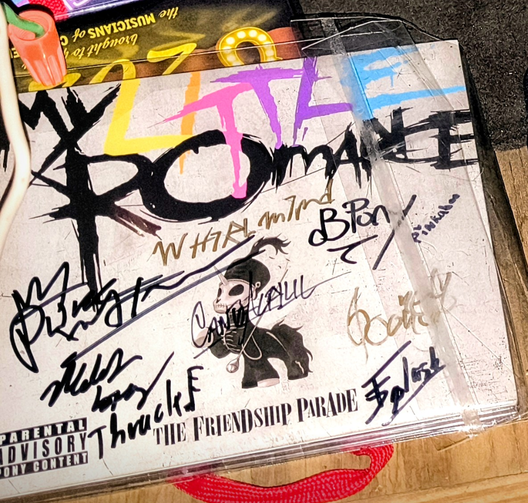 #3540861 - safe, pony, skeleton pony, unicorn, album cover, autograph ...