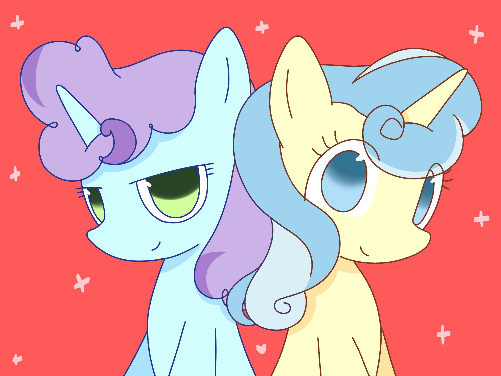 #3540874 - safe, artist:backgroundmares, distant star, minty hearts ...