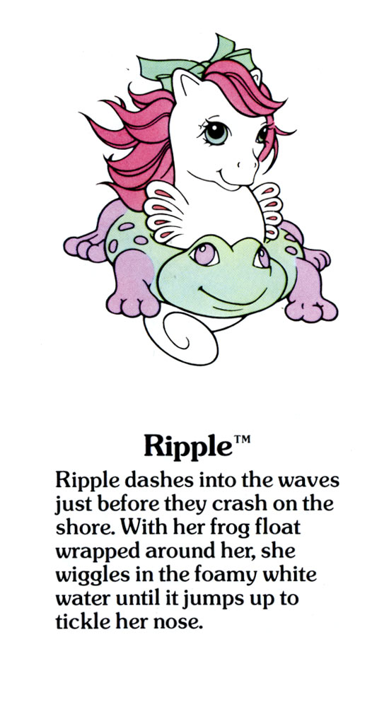 #3541234 - safe, ripple (g1), frog, sea pony, g1, my little pony fact ...