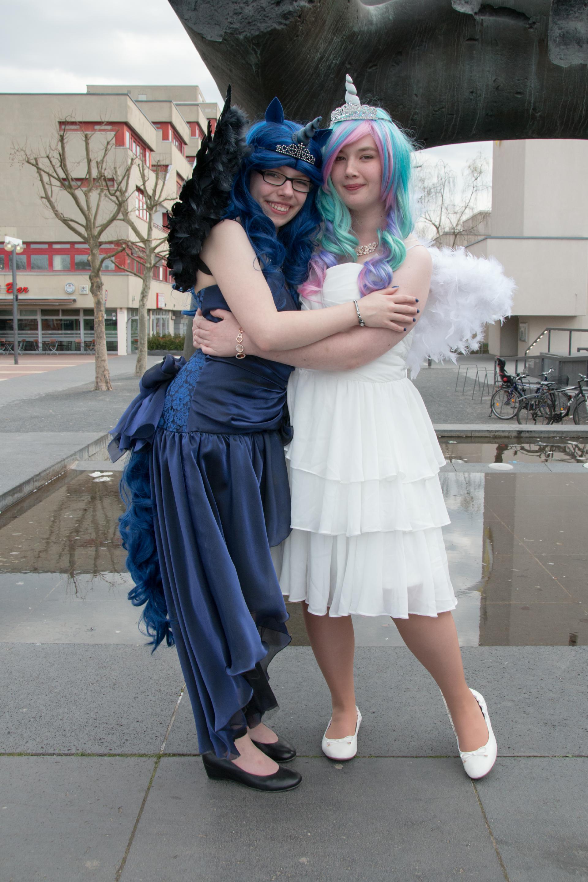 #3541655 - safe, princess celestia, princess luna, human, g4, 2015 ...