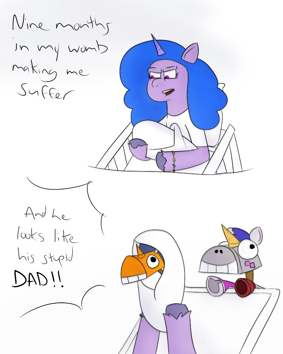 #3545083 - safe, artist:toonyloo, bambino butterscotch, izzy moonbow ...