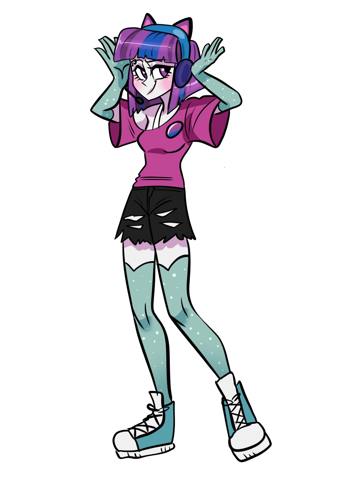 #3545133 - safe, artist:jully-park, little rock, human, equestria girls ...