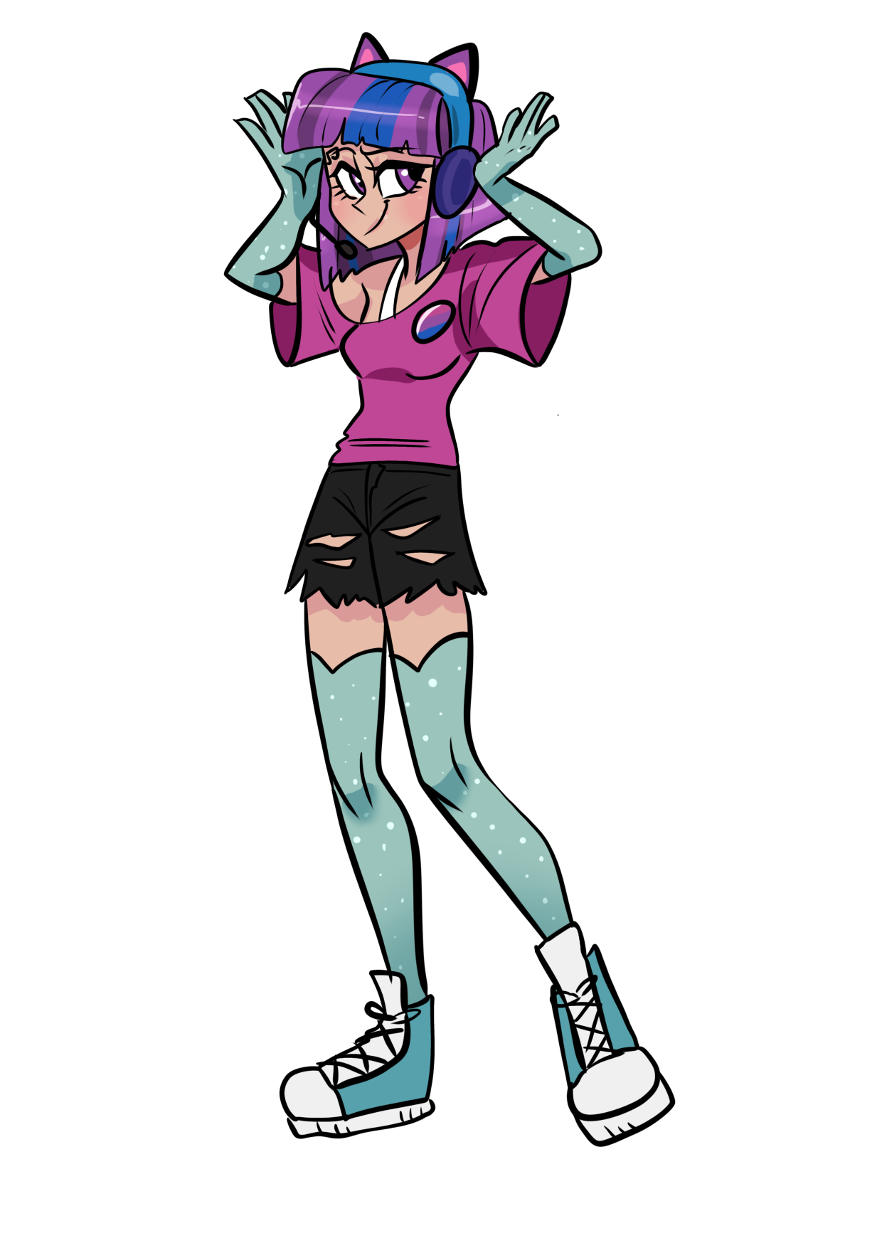 #3545140 - safe, artist:jully-park, little rock, human, g5, female ...