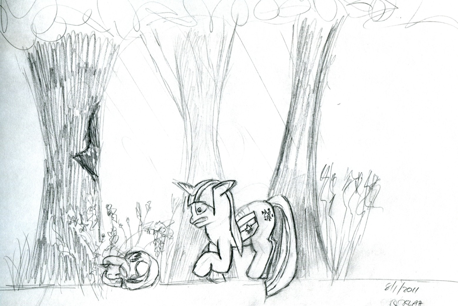 #3557668 - safe, artist:ooklah, twilight sparkle, oc, oc:nyx, alicorn ...