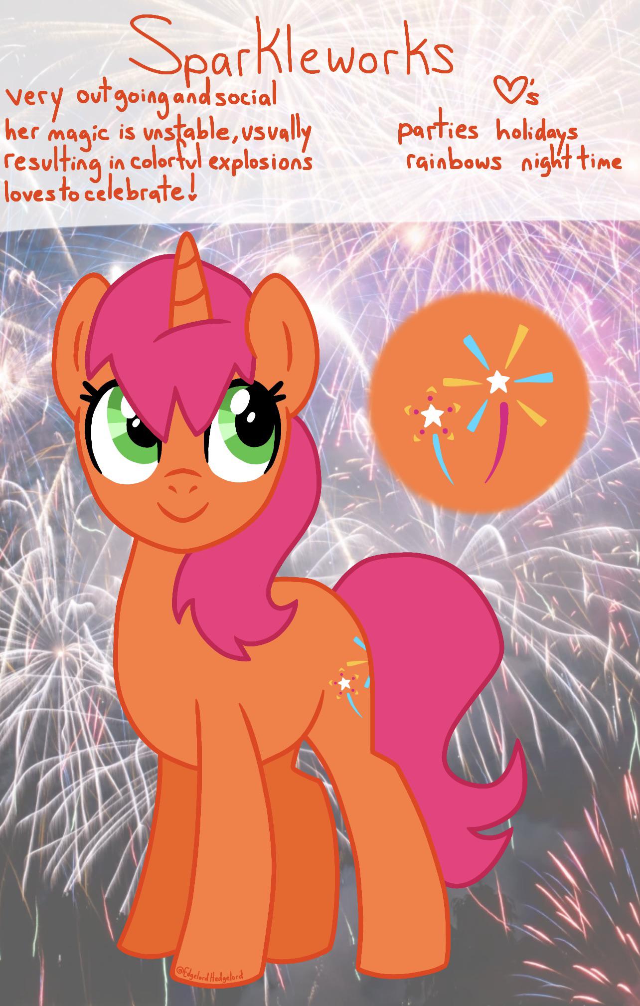 #3557687 - safe, artist:edgelordhedgelord, sparkleworks, pony, unicorn ...