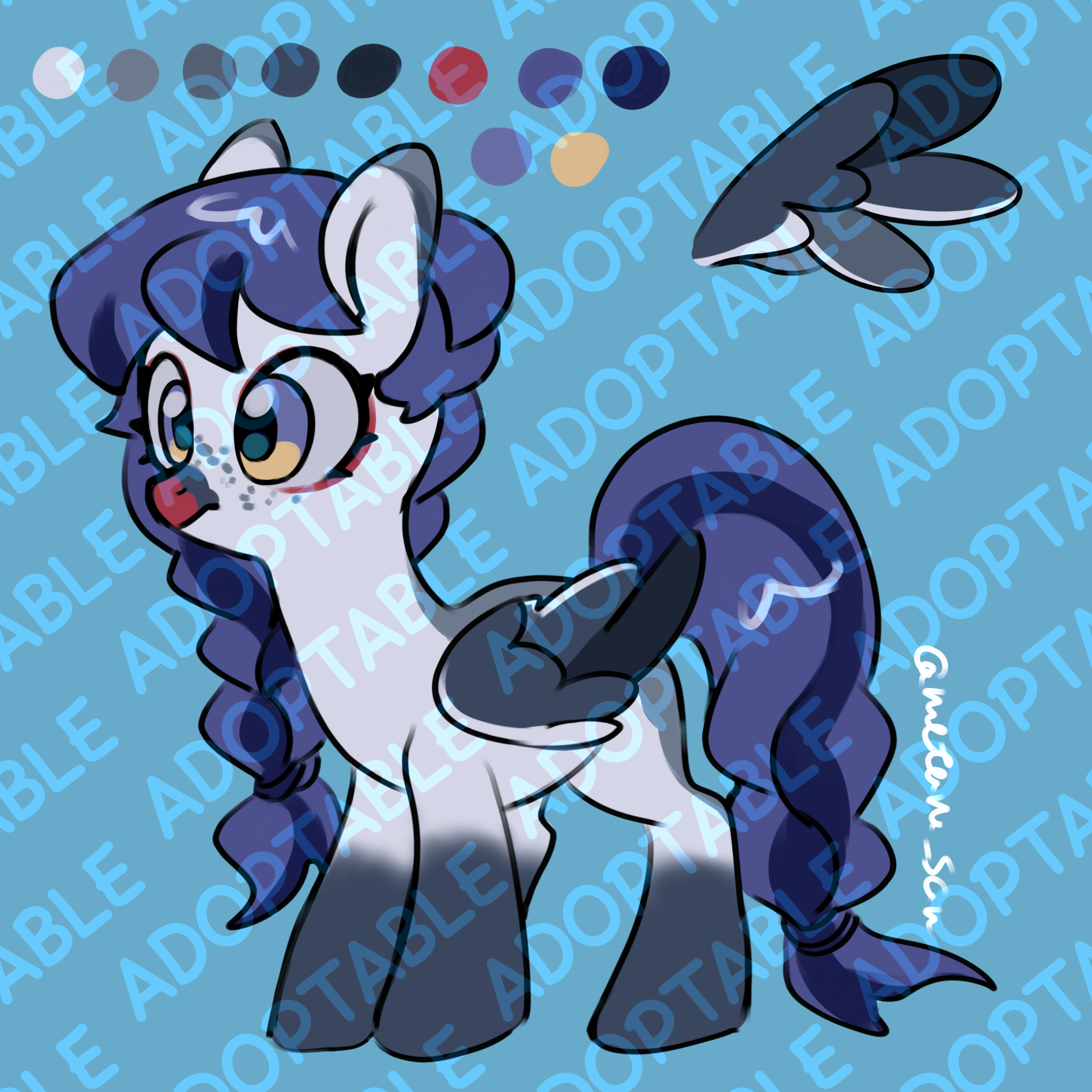 #3563569 - safe, artist:metaruscarlet, oc, oc only, oc:sailor crest, pegasus, pony, adoptable ...