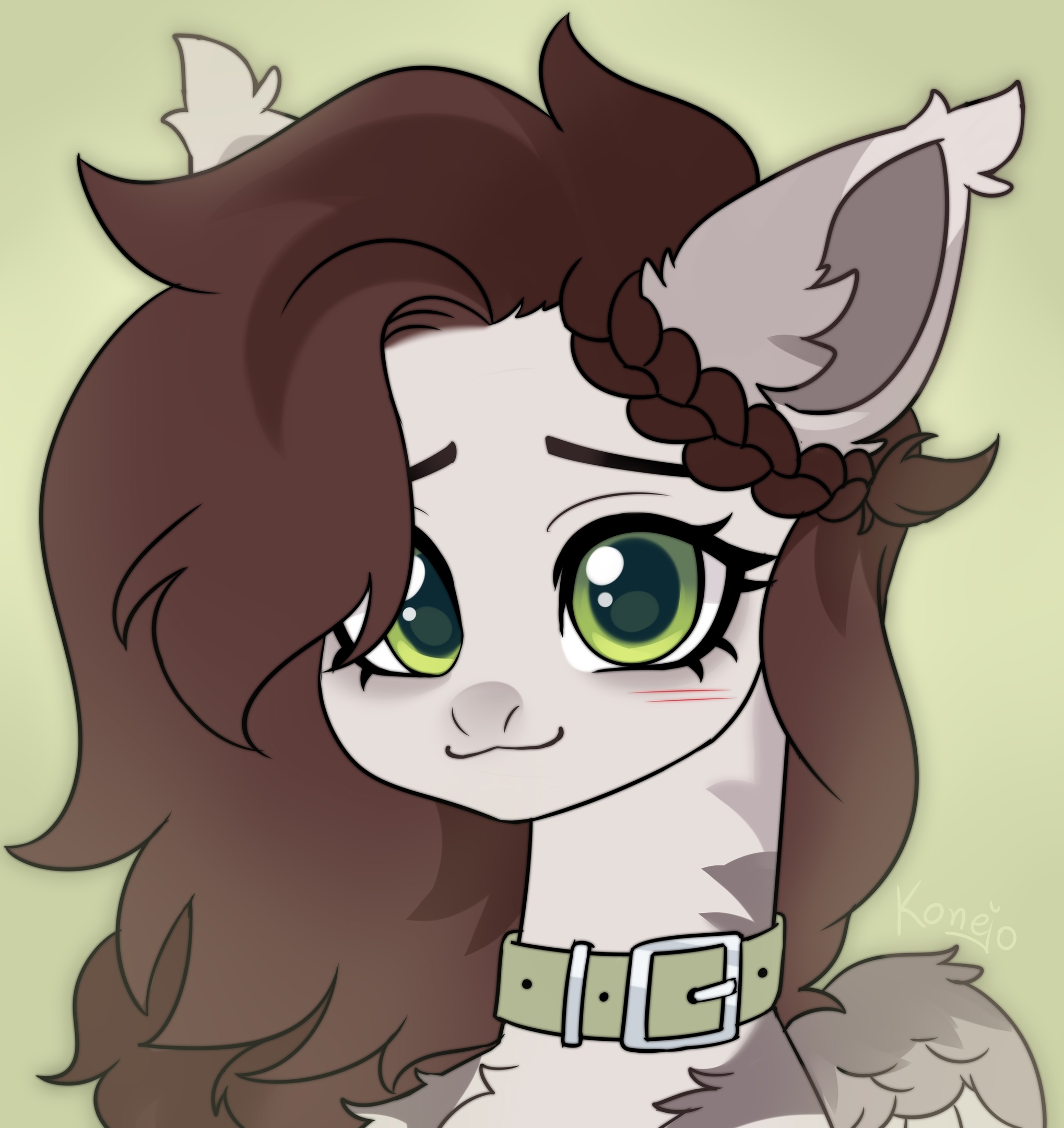 #3563662 - safe, artist:konejo, oc, oc only, pegasus, :3, blushing ...