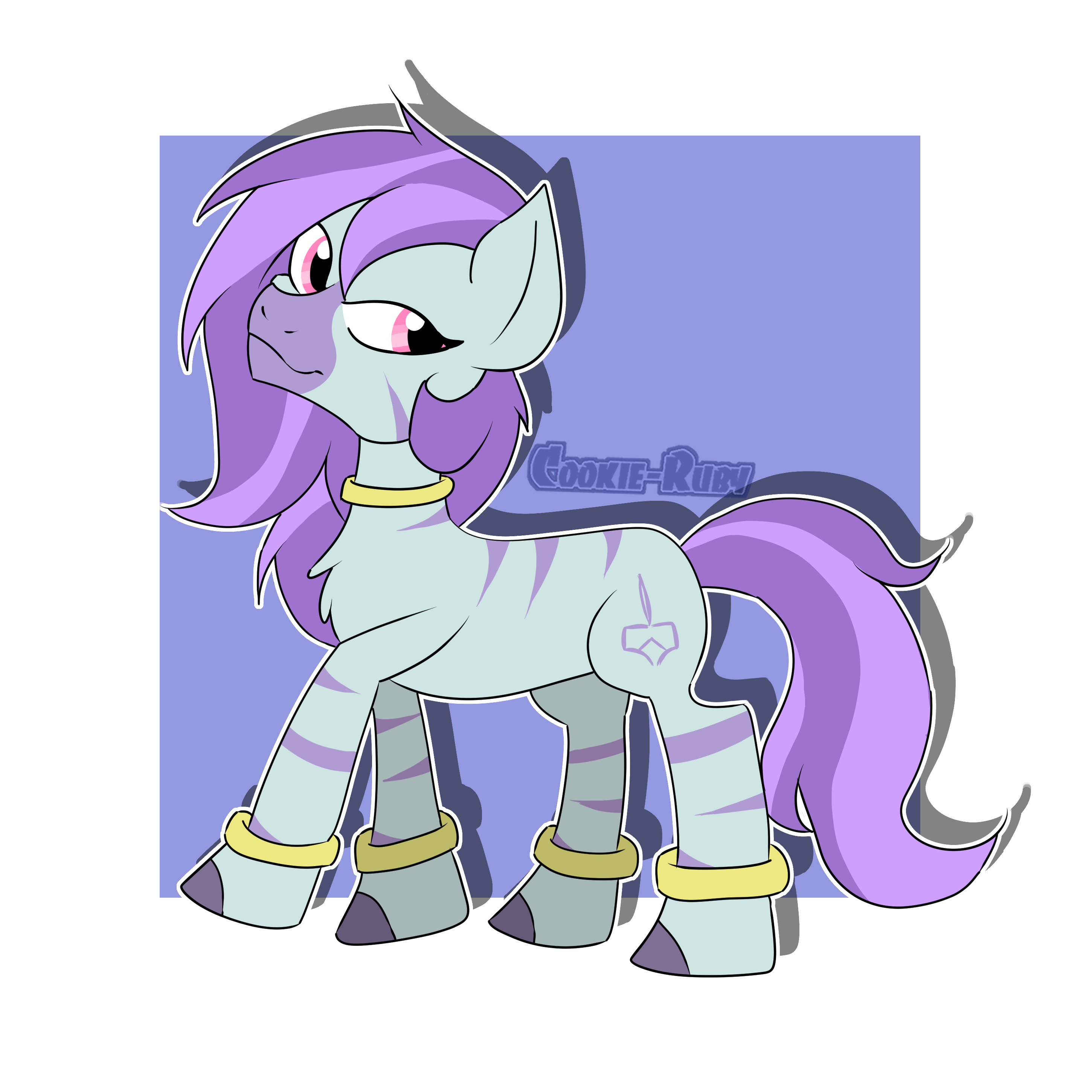 #3563705 - safe, artist:cookie-ruby, oc, oc only, oc:mahura, zebra ...