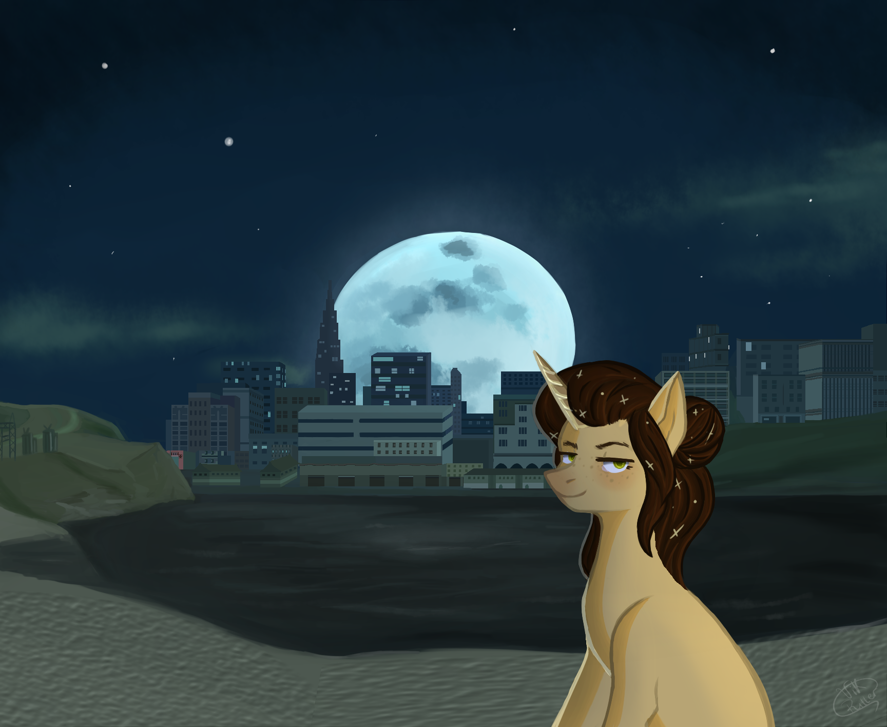 #3564580 - safe, artist:ritter victoria, oc, oc only, pony, unicorn ...