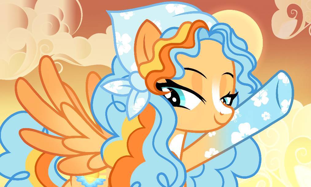 #3566047 - safe, artist:cstrawberrymilk, oc, oc:wave weaver, pegasus, pony, female, mare, solo ...