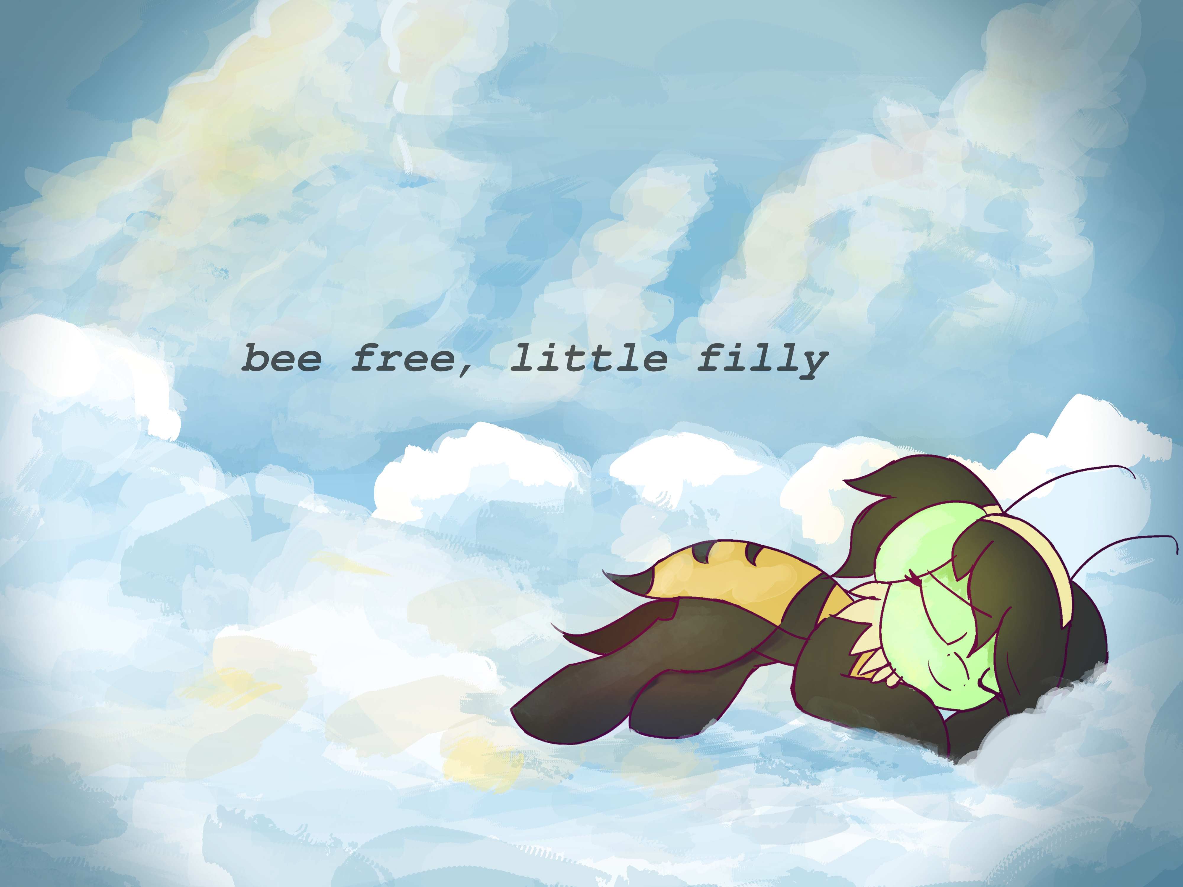 #3566906 - safe, artist:anonymous, oc, oc only, oc:beefilly, oc:filly ...