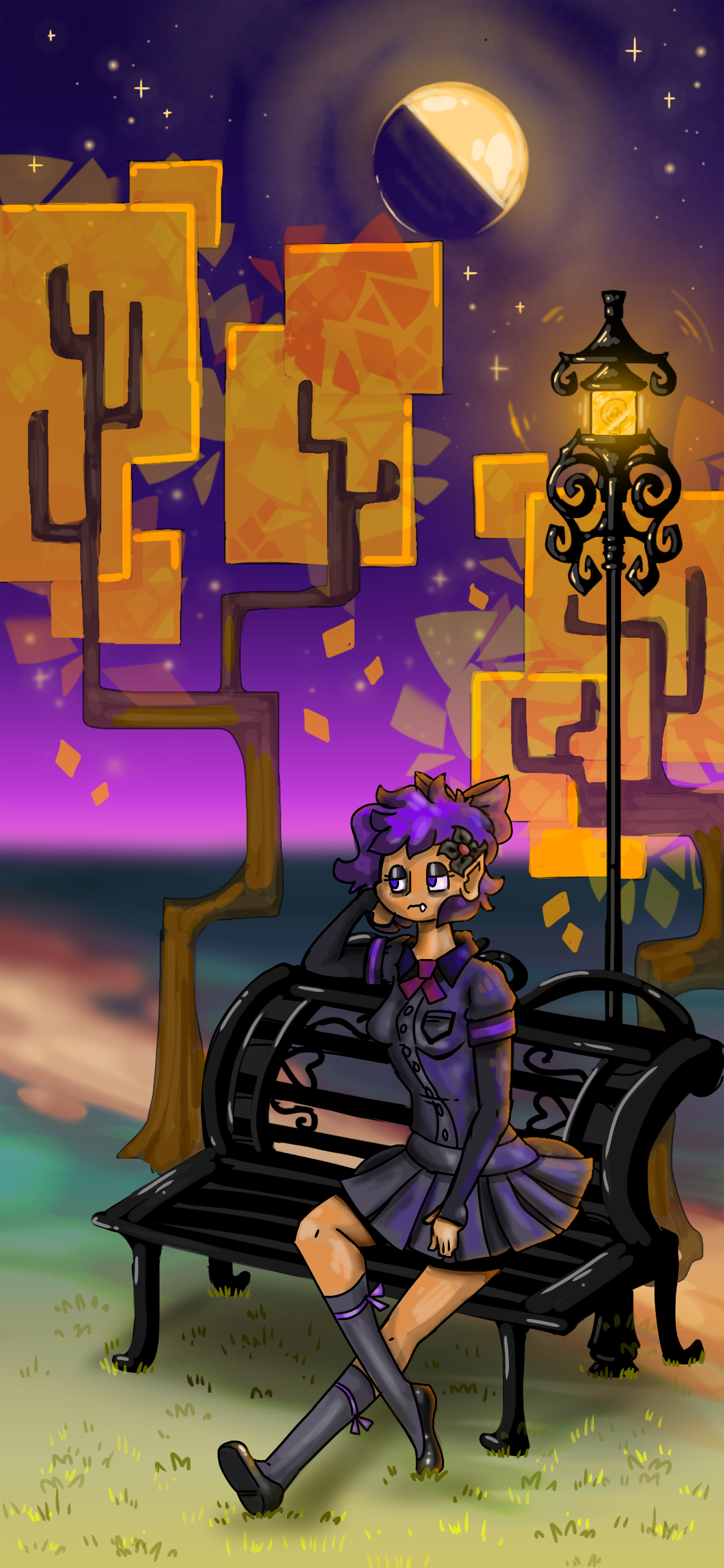 #3567504 - safe, artist:caprinfishie, oc, oc only, oc:marsie moonshadow ...